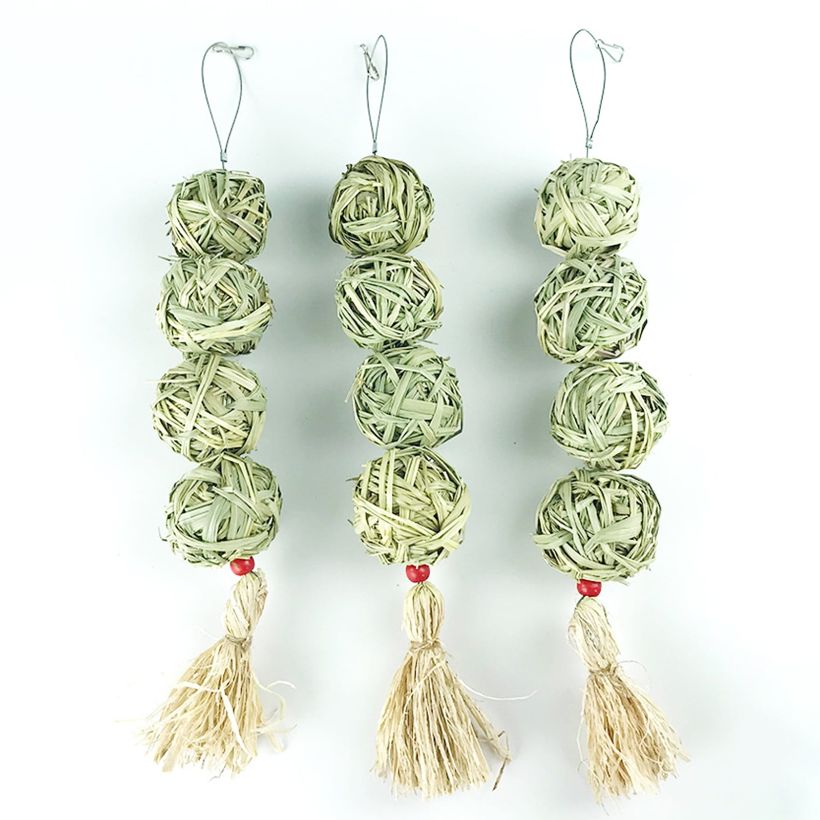 Fusipu Small Animals Play Balls Chew Grass Balls & Rolling Chew Toys ...