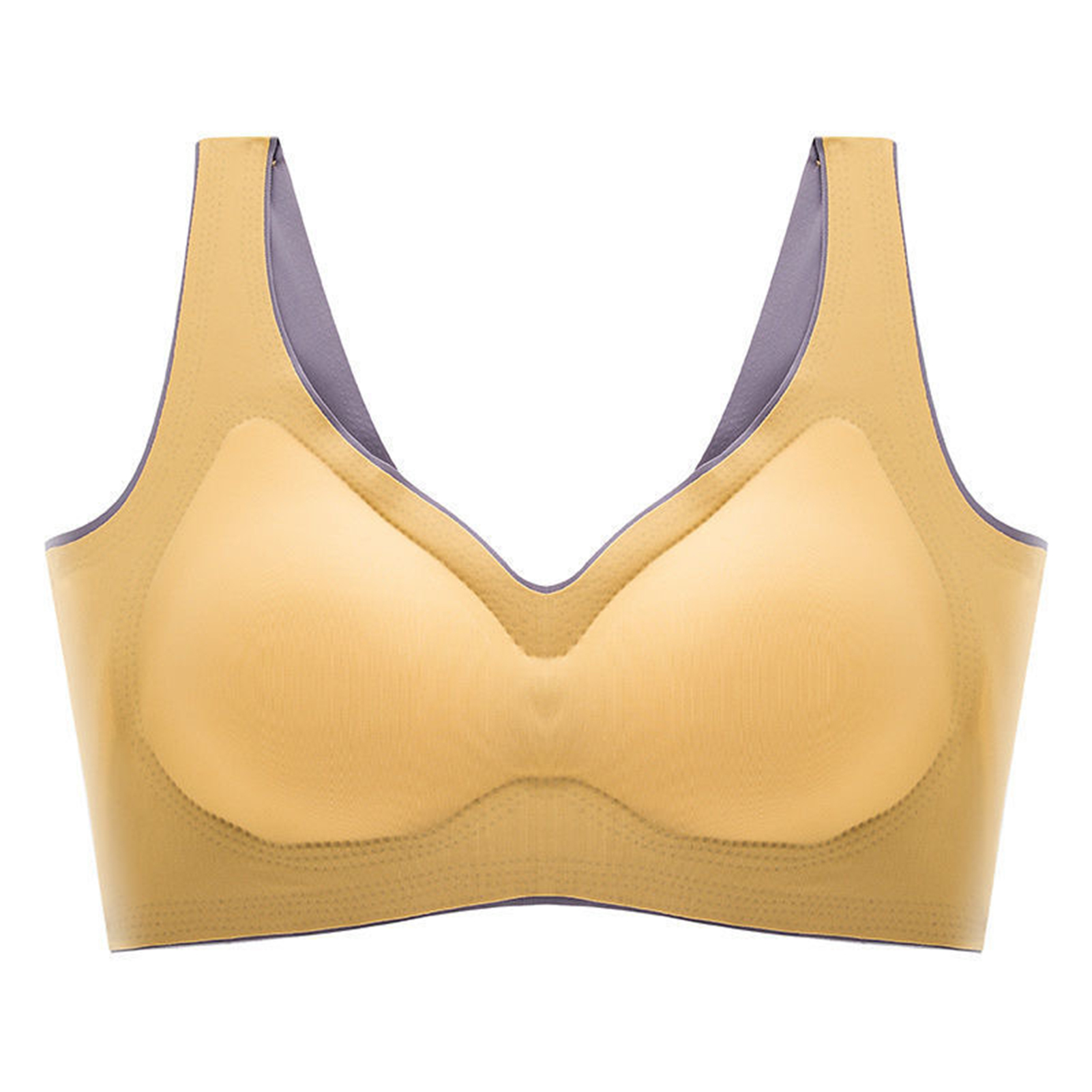 Fusipu Sports Bra No Underwire Seamless Fitness Bra Push Up Yoga Crop ...