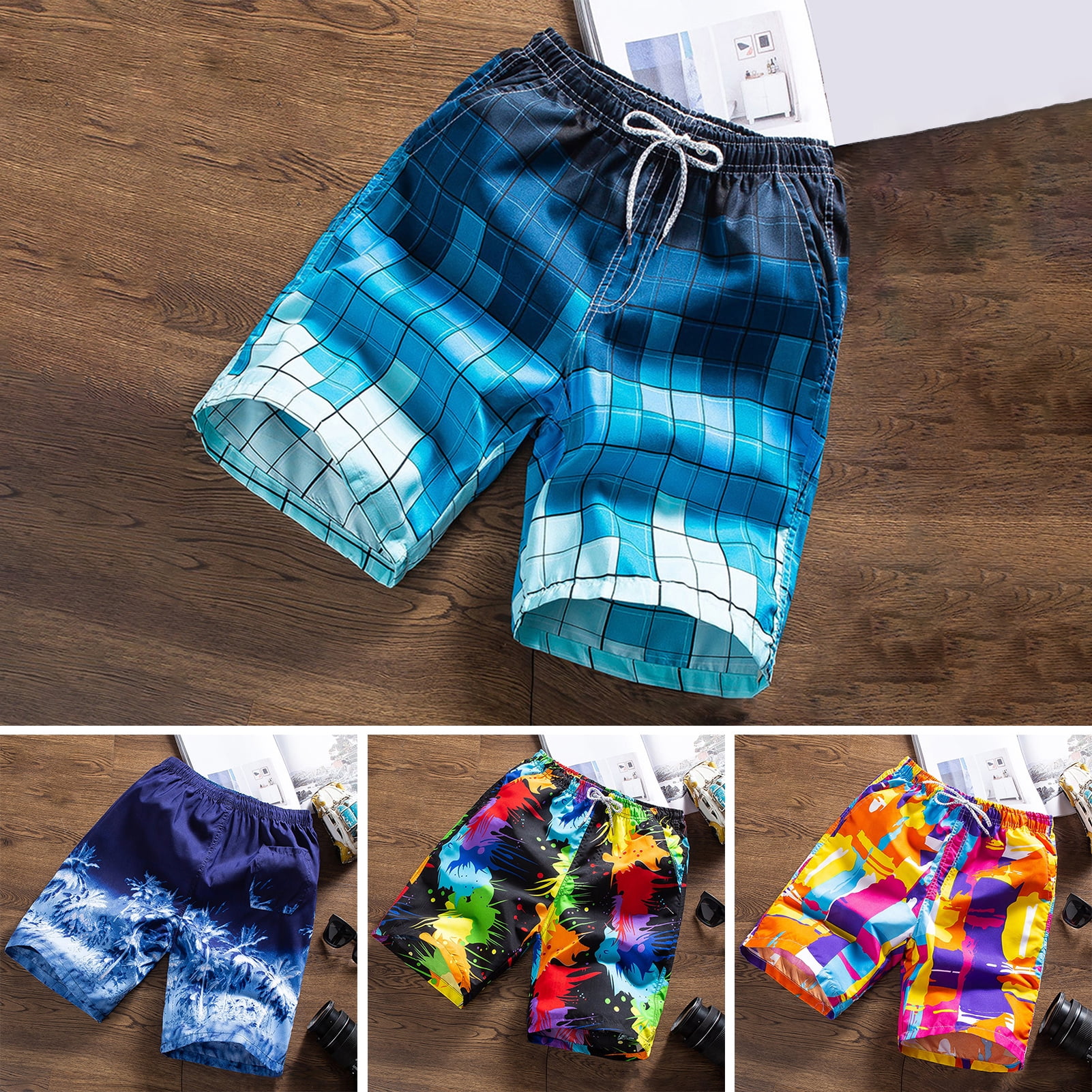 Fusipu Summer Trunks Elastic Waist Deep Crotch Quick-dry Comfortable ...