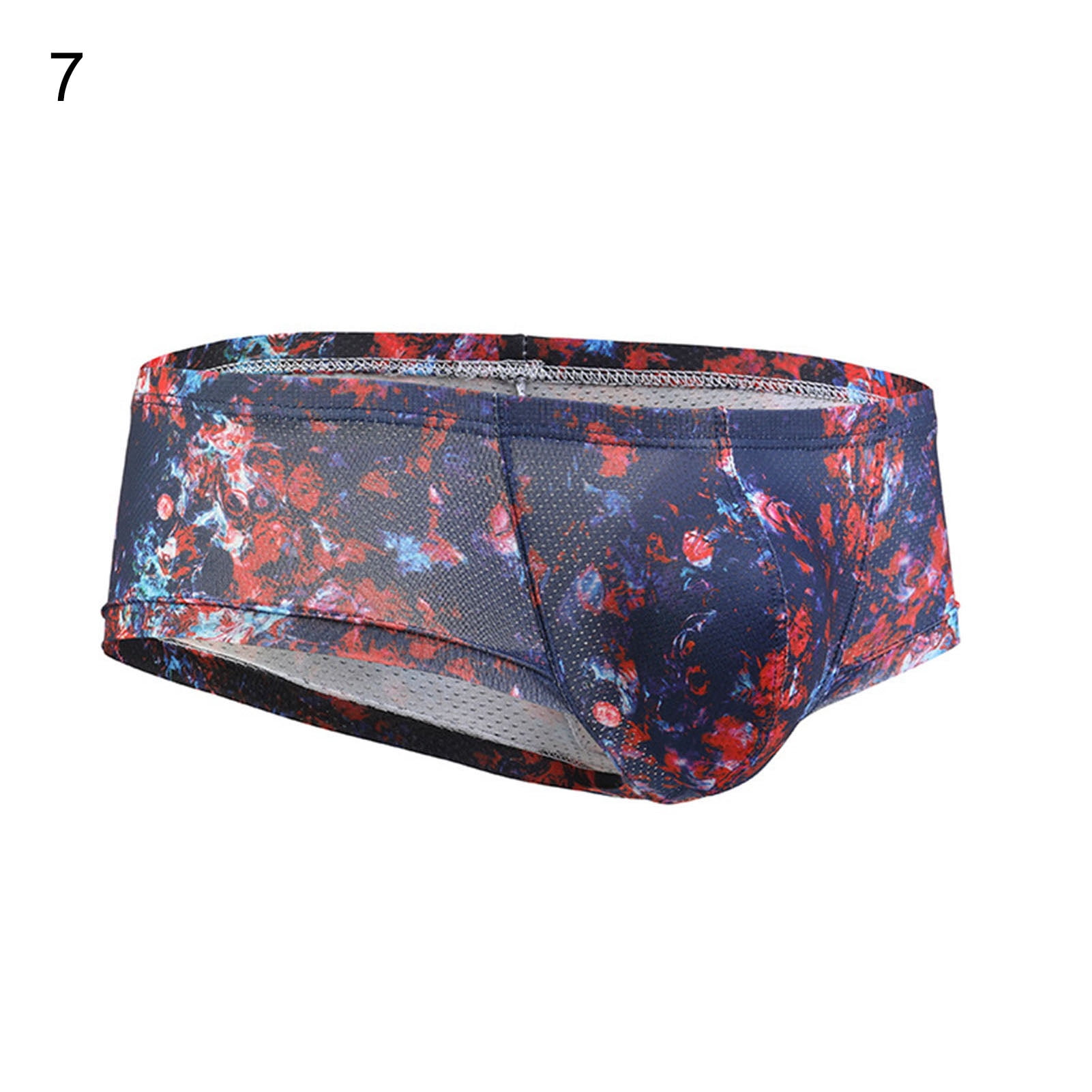 Fusipu U Convex Pineaple Print Men Maple Print Underpants Mid Low Waist ...