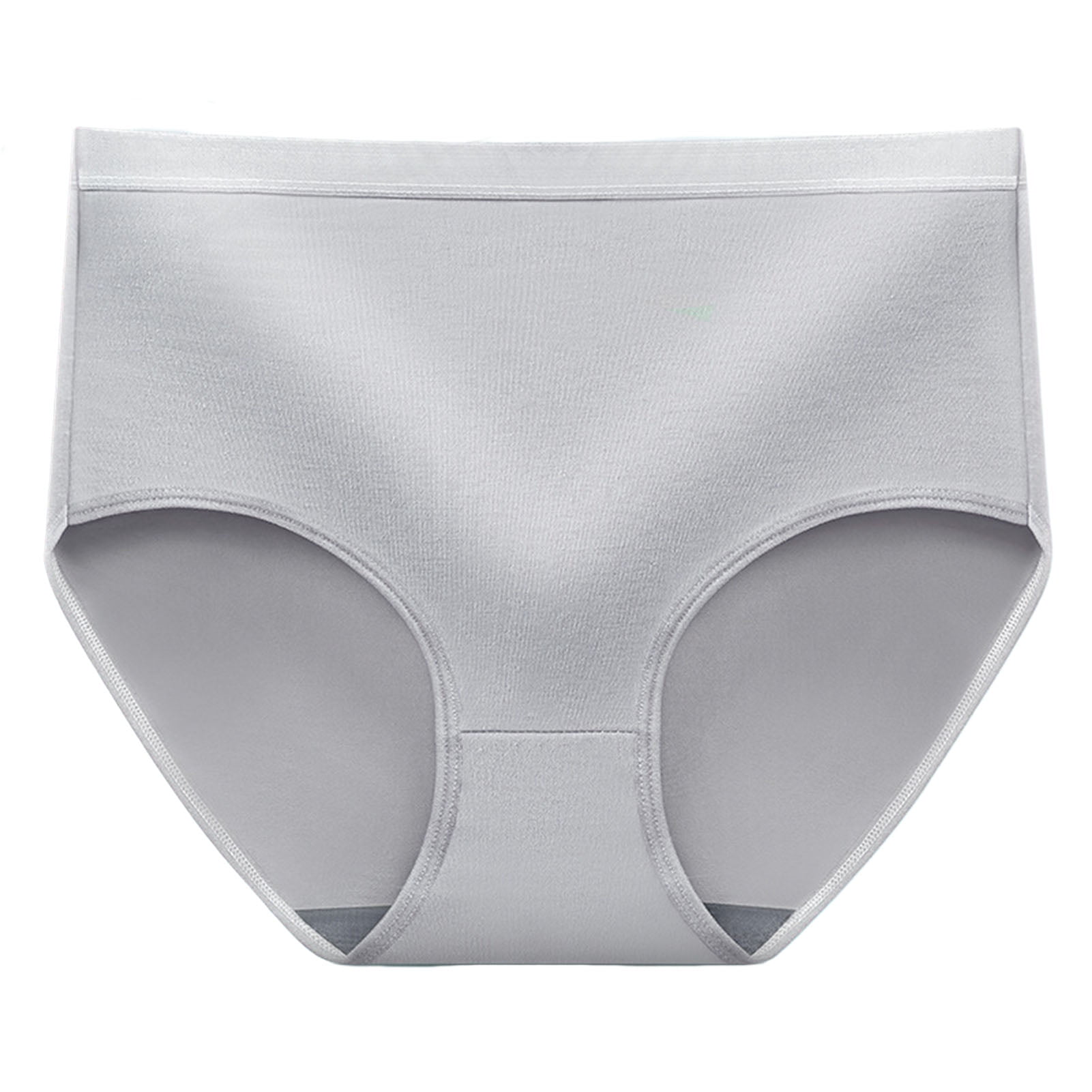 Fusipu Women Briefs Mid Waist Breathable Solid Color High Elasticity ...