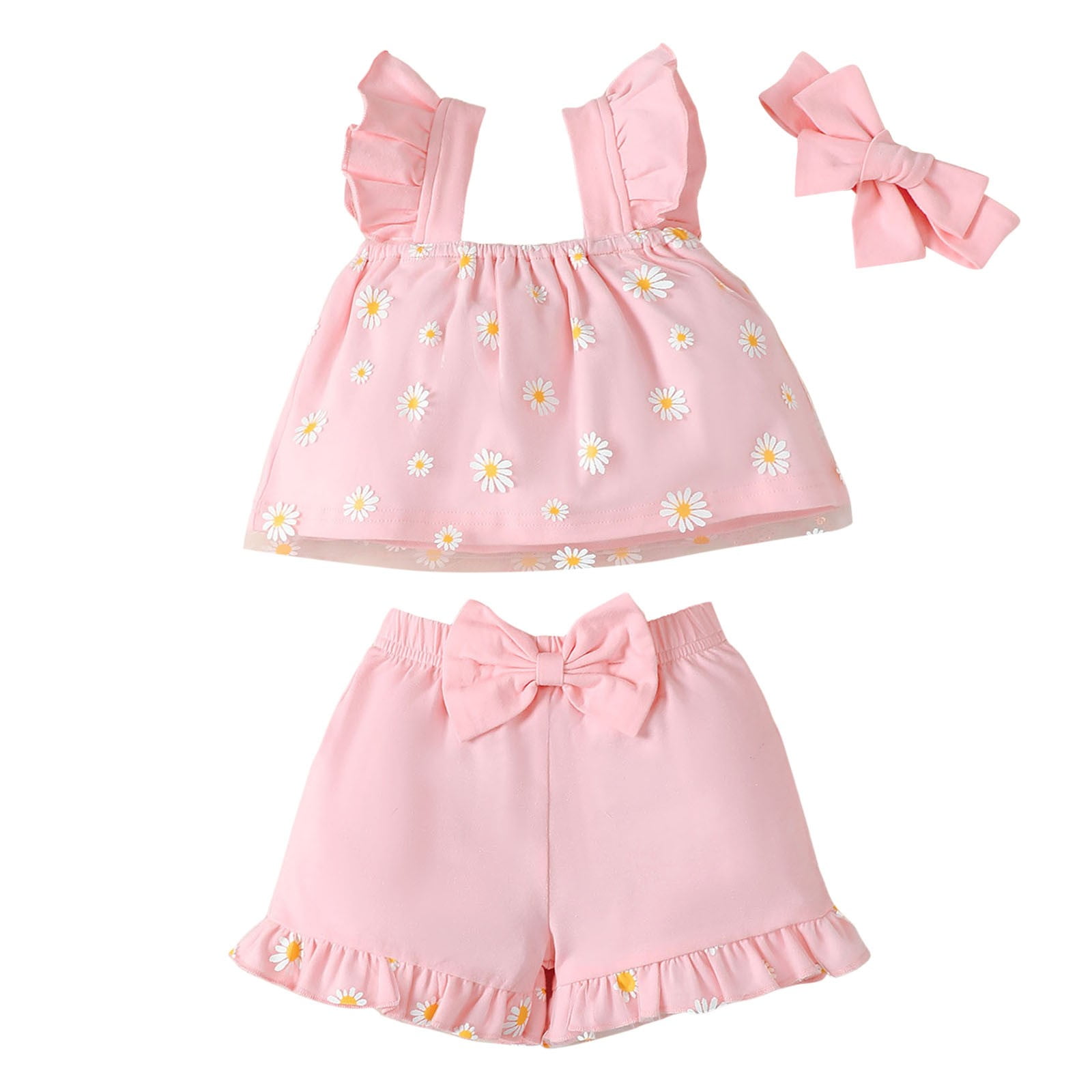 Futezty Girls Summer Outfits, 4th of July Baby Girl Outfits Baby Girl ...