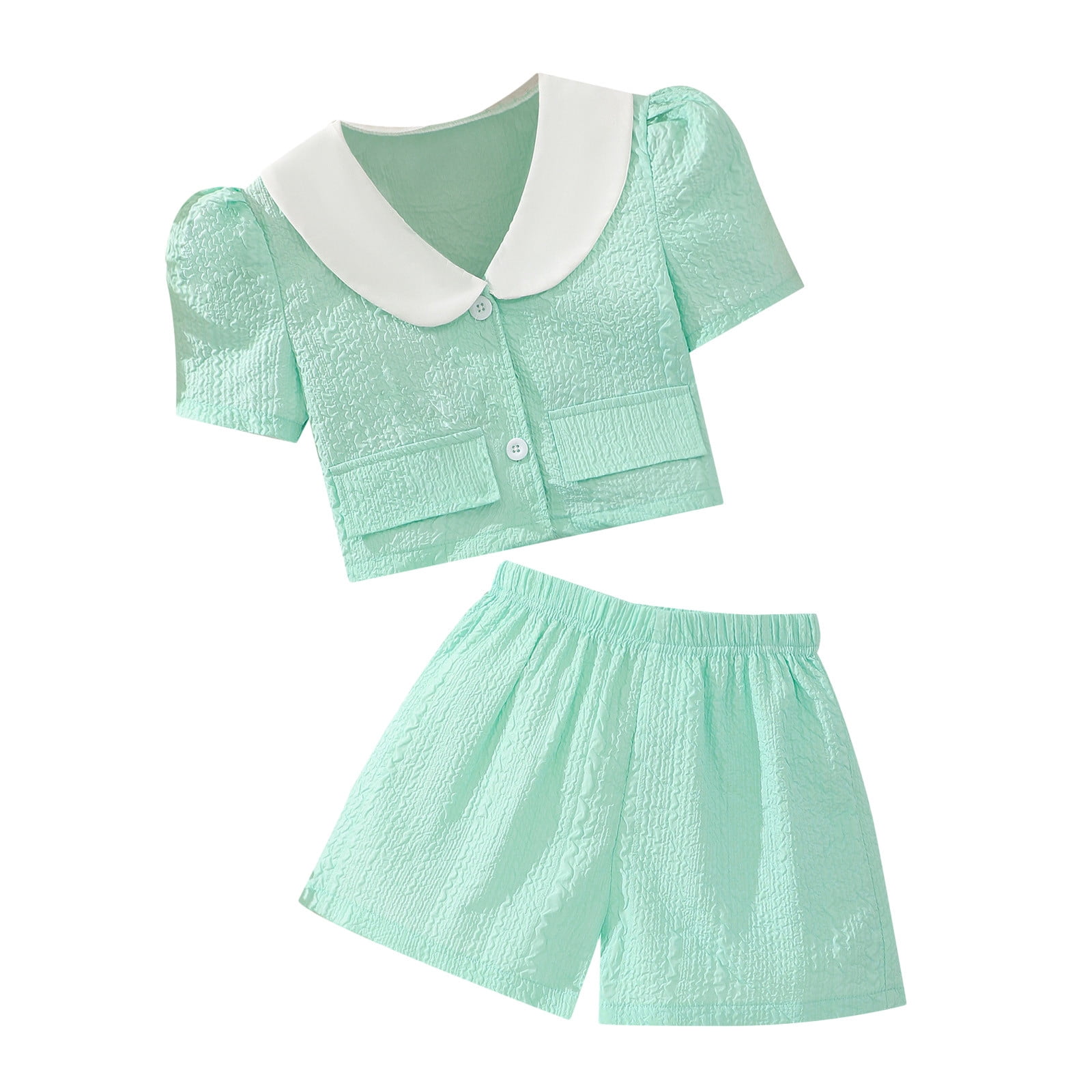 Futezty Girls Summer Outfits, 4th of July Baby Girl Outfits Girls Short ...