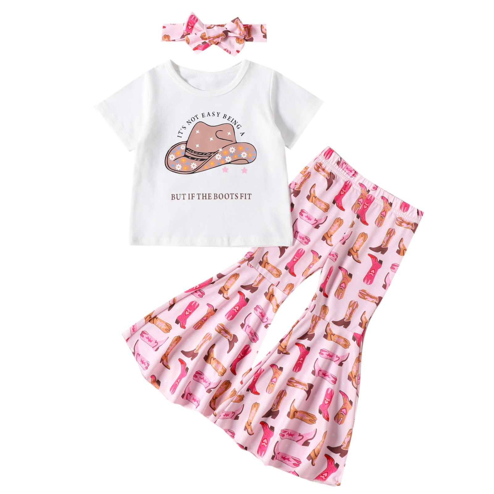 Futezty Girls Summer Outfits, 4th of July Baby Girl Outfits Toddler ...