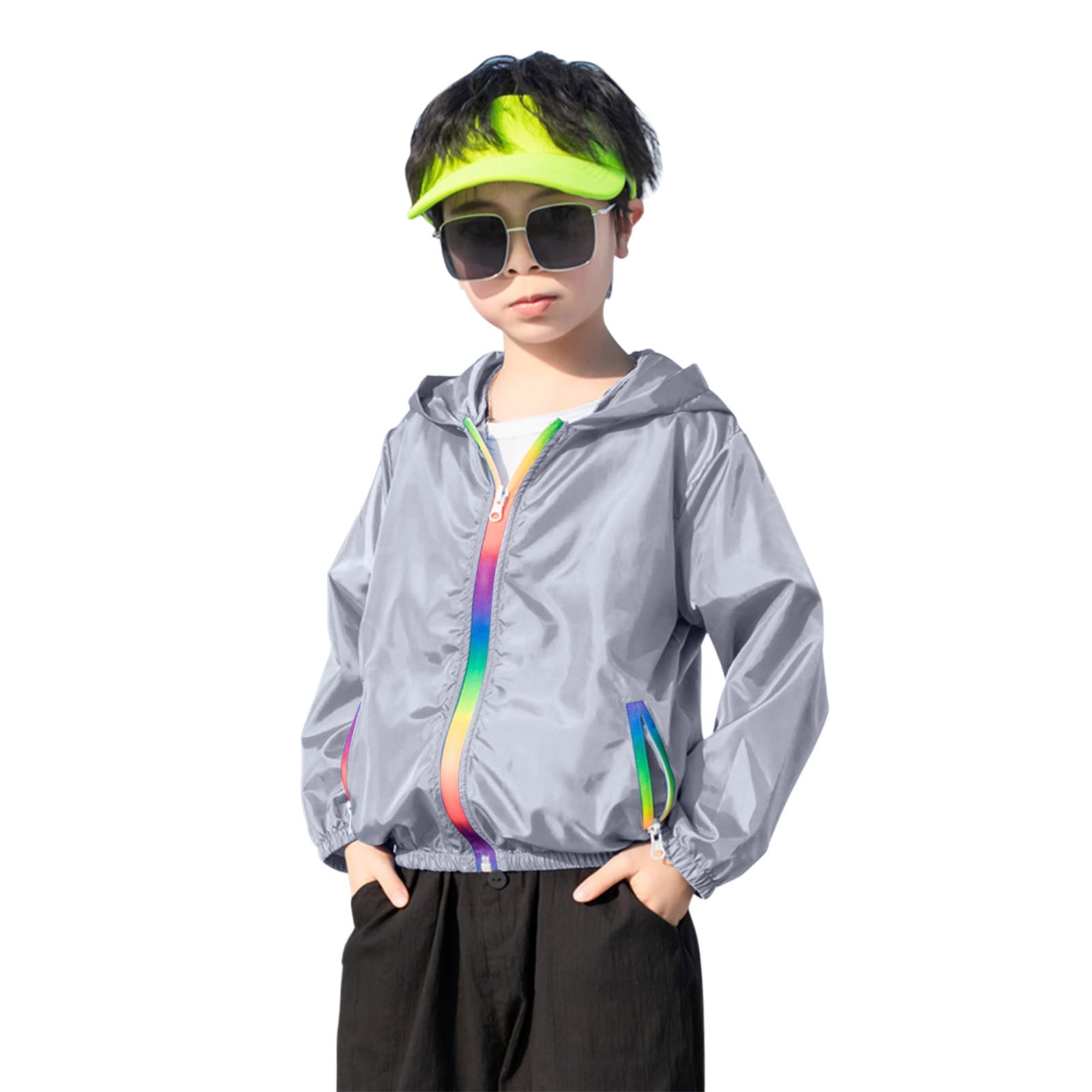 Futezty Kids Boys Girls Sun Protection Hoodie Jacket Toddler ...