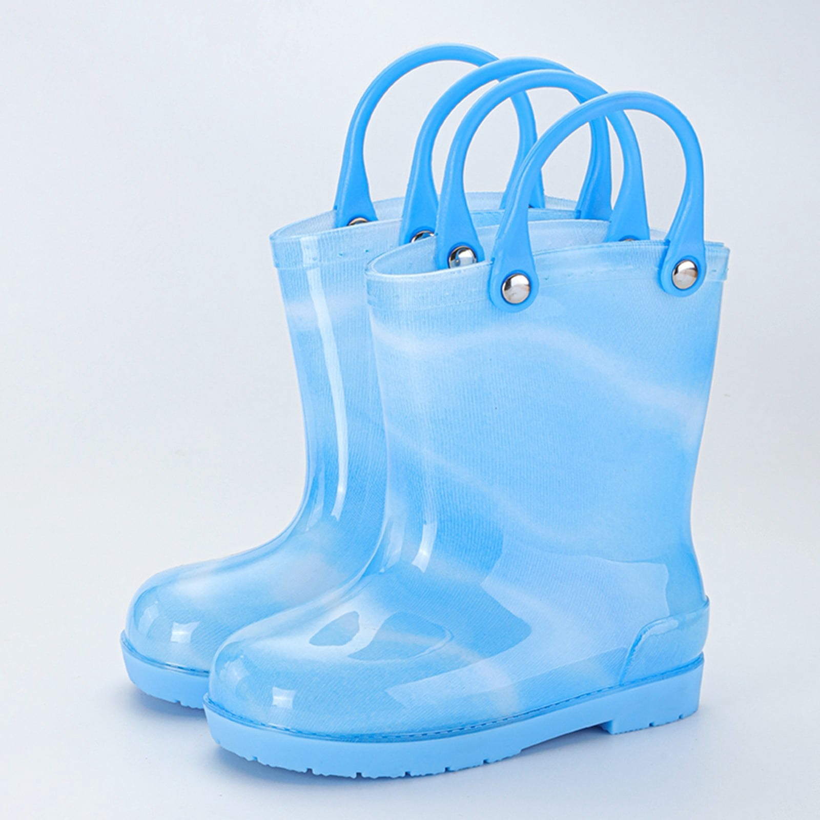 Futezty Toddler Kids Glitter Light Up Waterproof Rain Boots for Girls ...