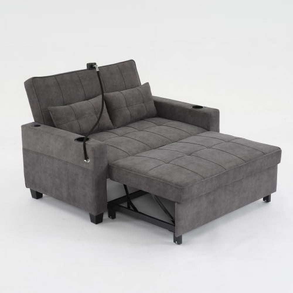 Futon Chair Bed Convertible Chair 3-in-1 Pull Out Sleeper Chair Beds ...
