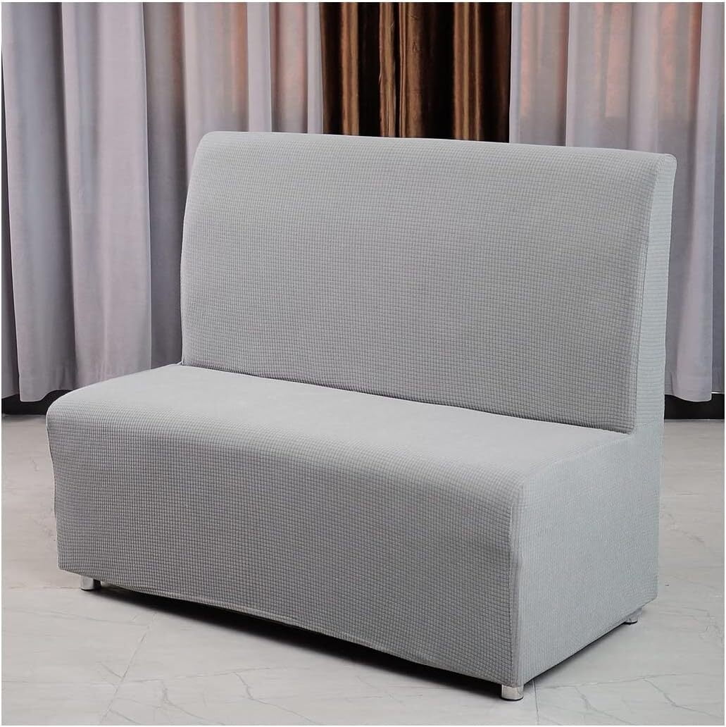 Futon Cover Stretch Protector Slipcovers Armless Sofa Card Seat Cover ...