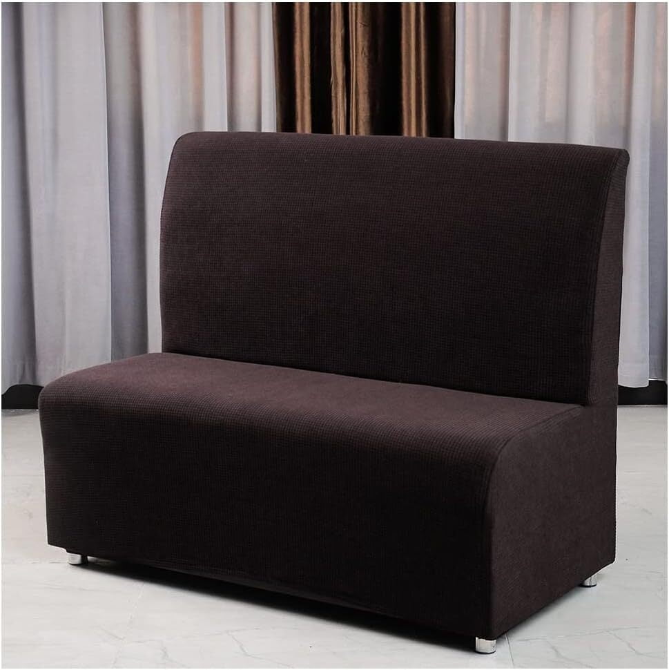 Futon Cover Stretch Protector Slipcovers Armless Sofa Card Seat Cover ...