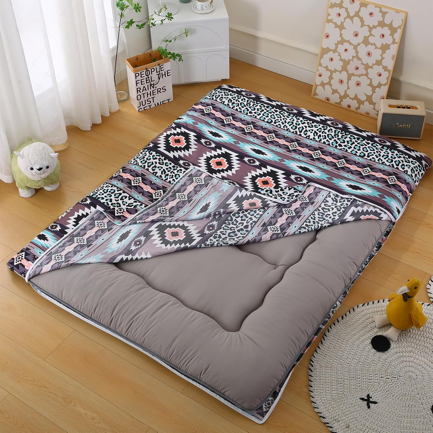 Futon Floor Mattress Cover with Zipper, Futon Covers Full Size Machine ...