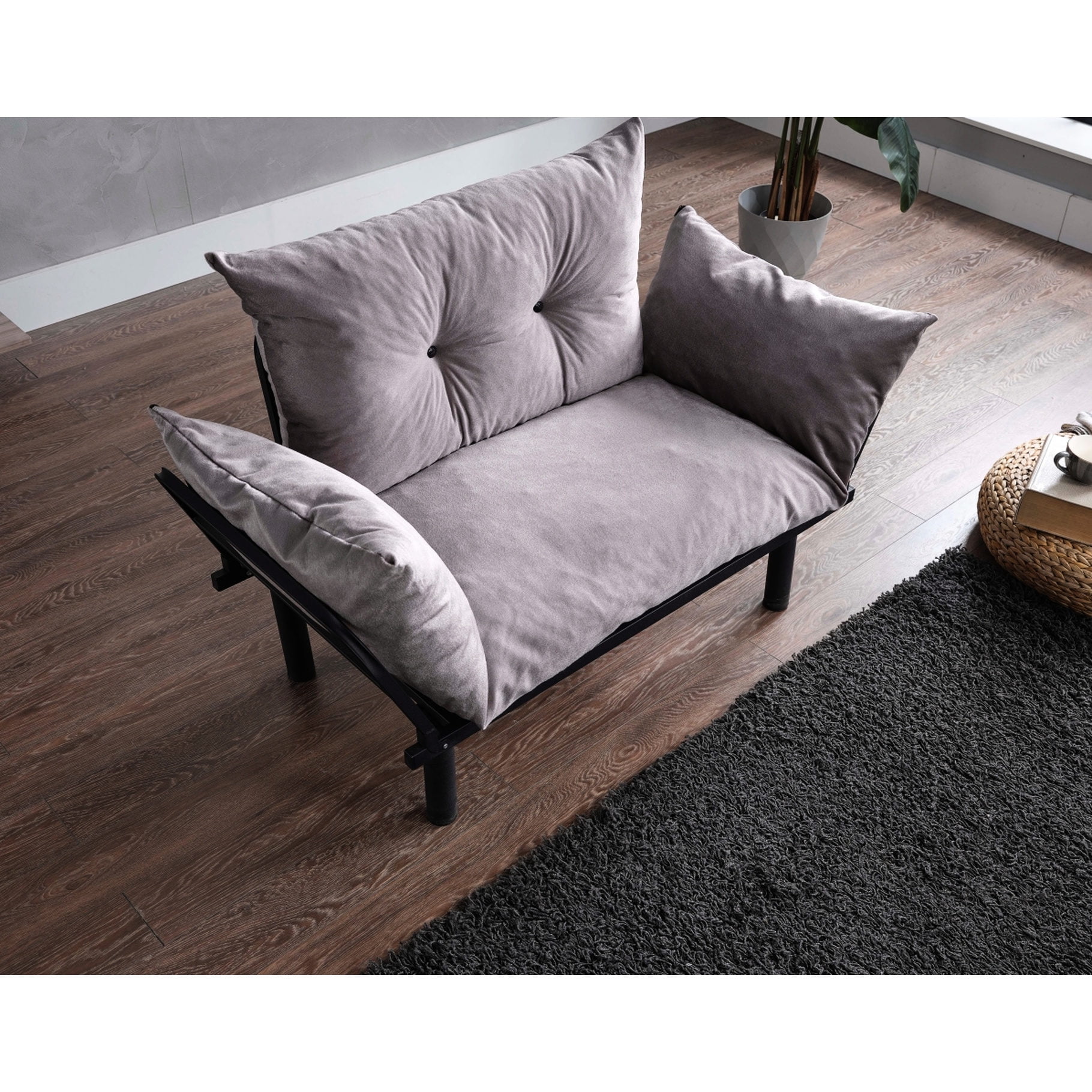 Futon Love Seat | Good for Laundry Rooms and Taking Breaks | Metal ...