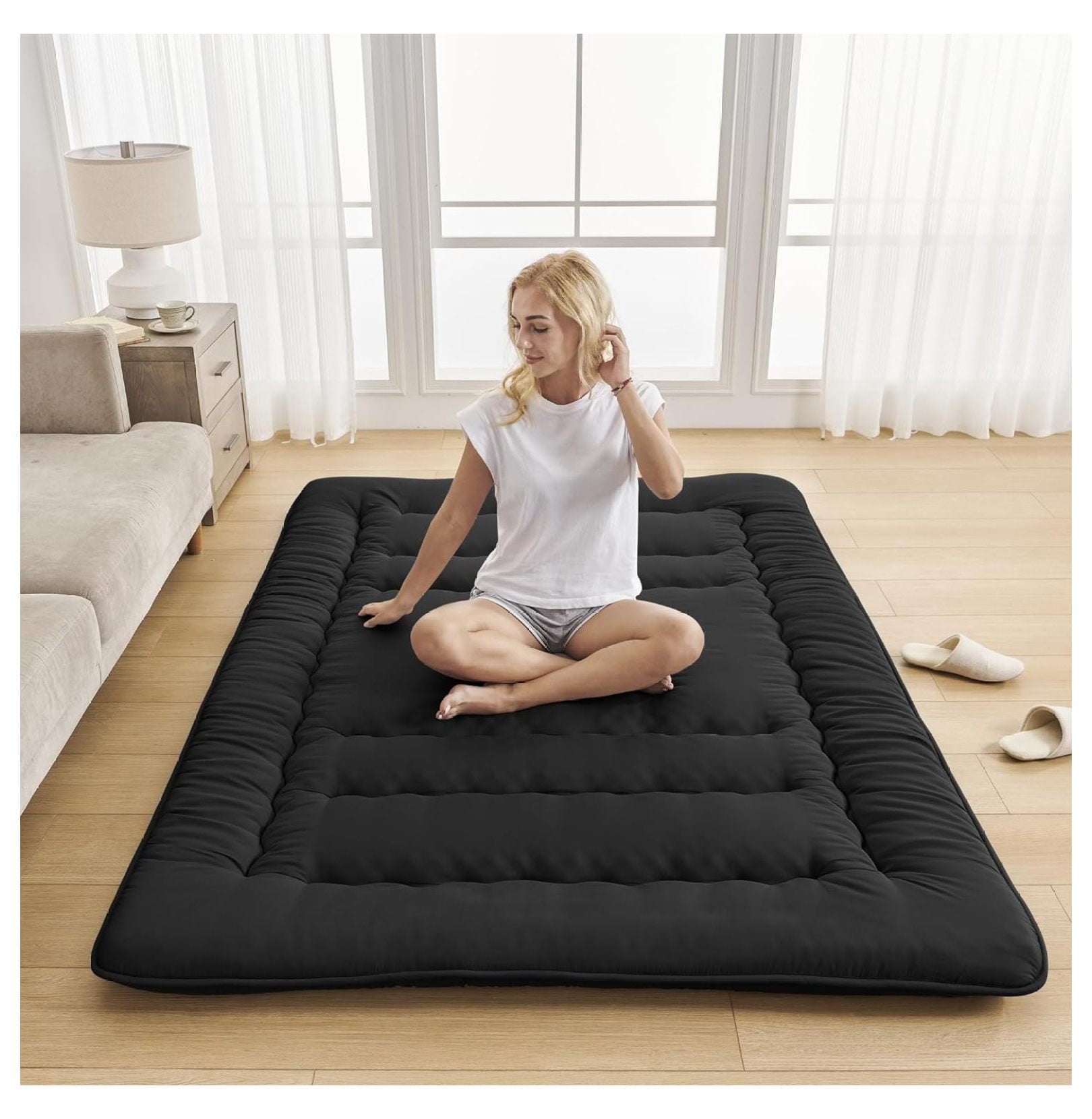 Futon Mattress Japanese Floor Mattress - High Support Foam Foldable ...