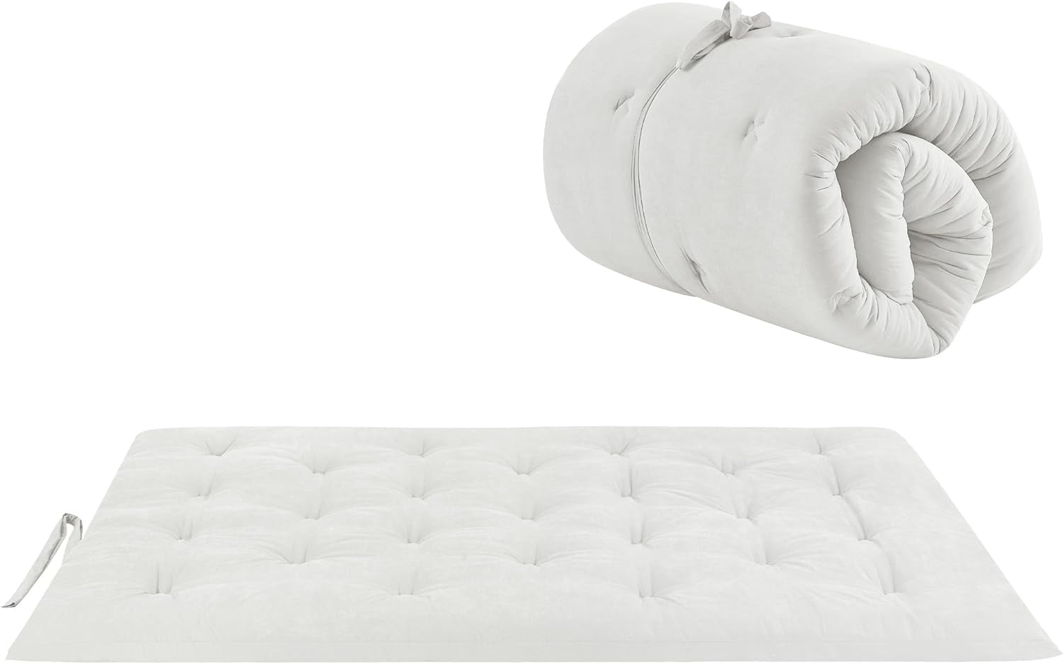 Futon Mattress Japanese Floor Mattress Folding Roll Up Bed Topper Mat ...