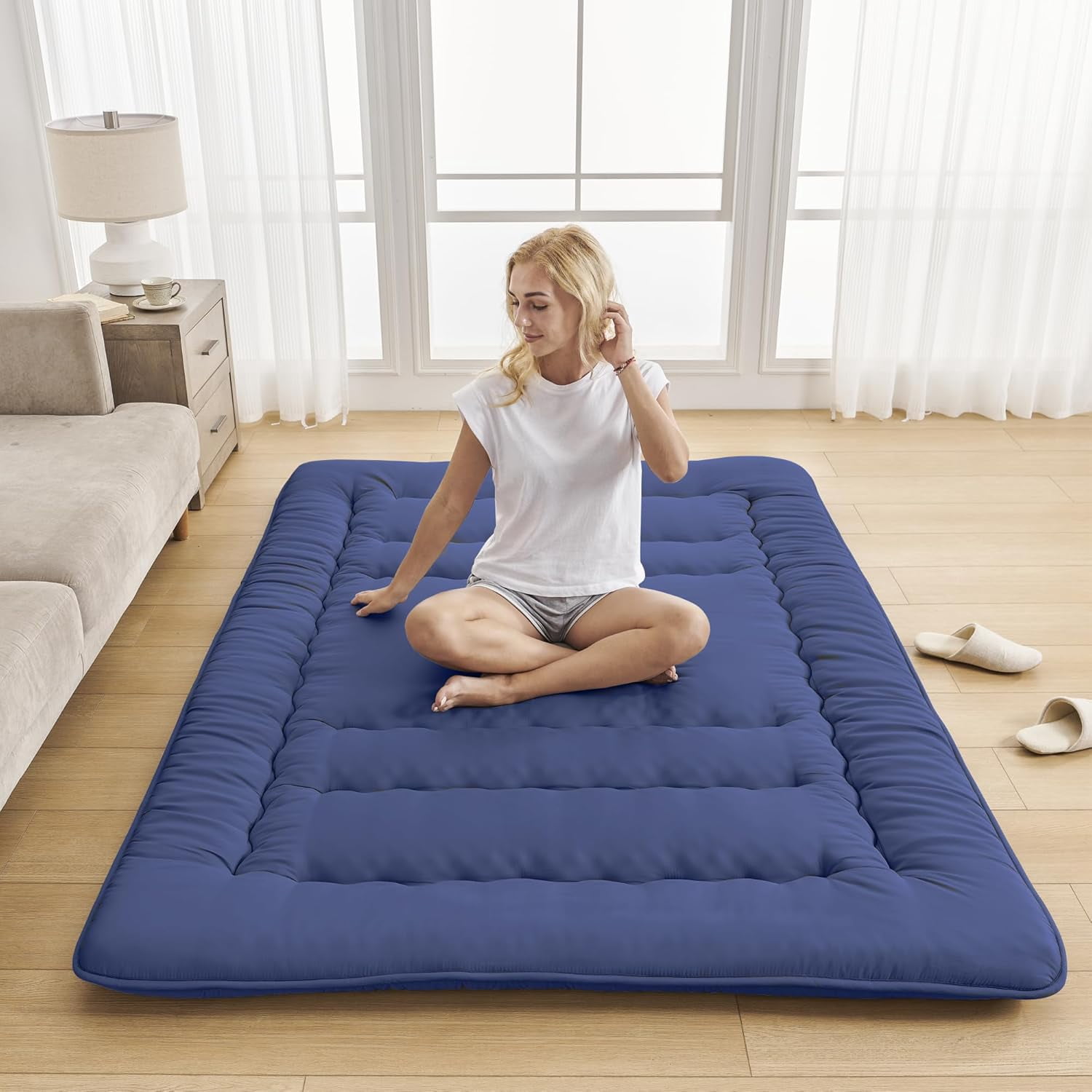 Futon Mattress Japanese Floor Mattress - High Support Foam Foldable ...