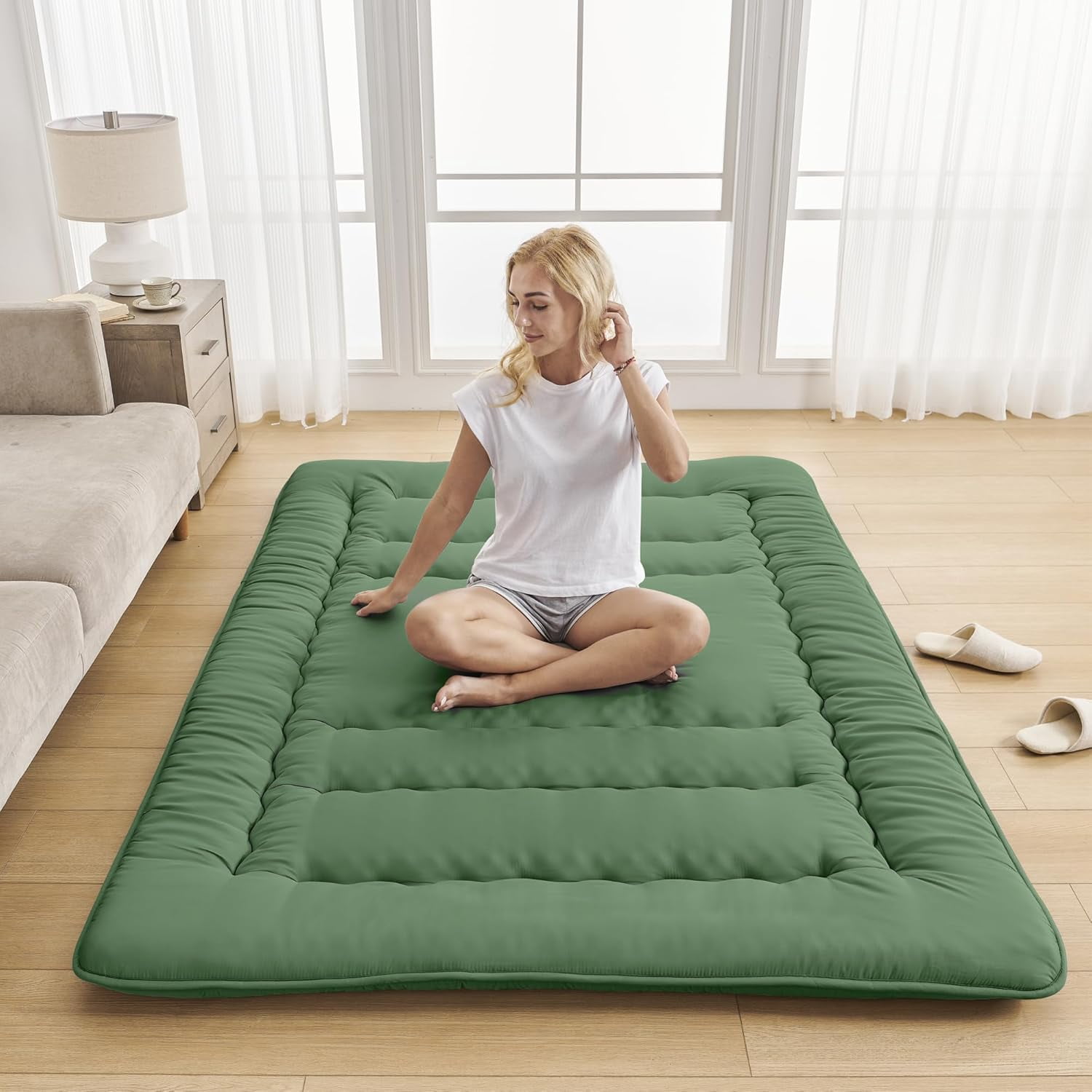 Futon Mattress Japanese Floor Mattress - High Support Foam Foldable ...