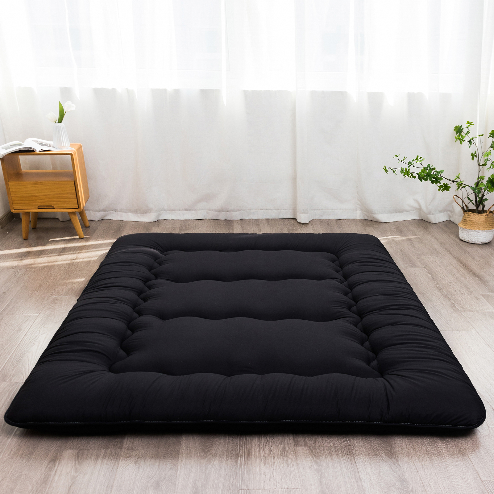 Wolf Comfort 6" Cotton and Foam Full Futon Mattress, Natural - Walmart.com