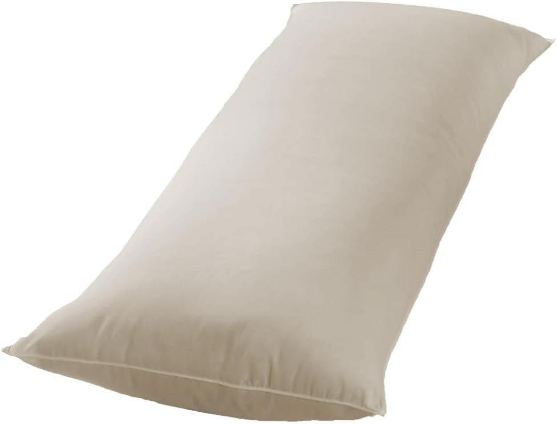 The Futon Shop Organic Wool Full Body Pillow, Perfect Long Pillow for ...