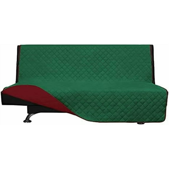 Futon Slipcover - Reversible Sofa Cover, Armless, Water Resistant ...