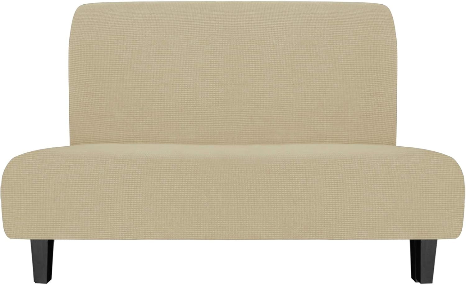 Futon Slipcover for Stretch Armless Futon Bed, Cover with Elastic ...