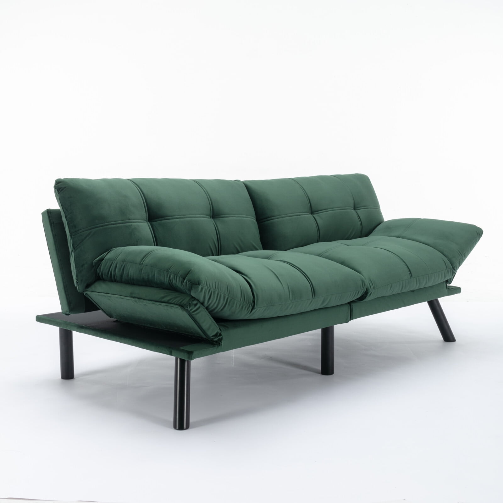 Futon Sofa Bed, Convertible Folding Modern Loveseat Sofa, Sleeper Couch ...