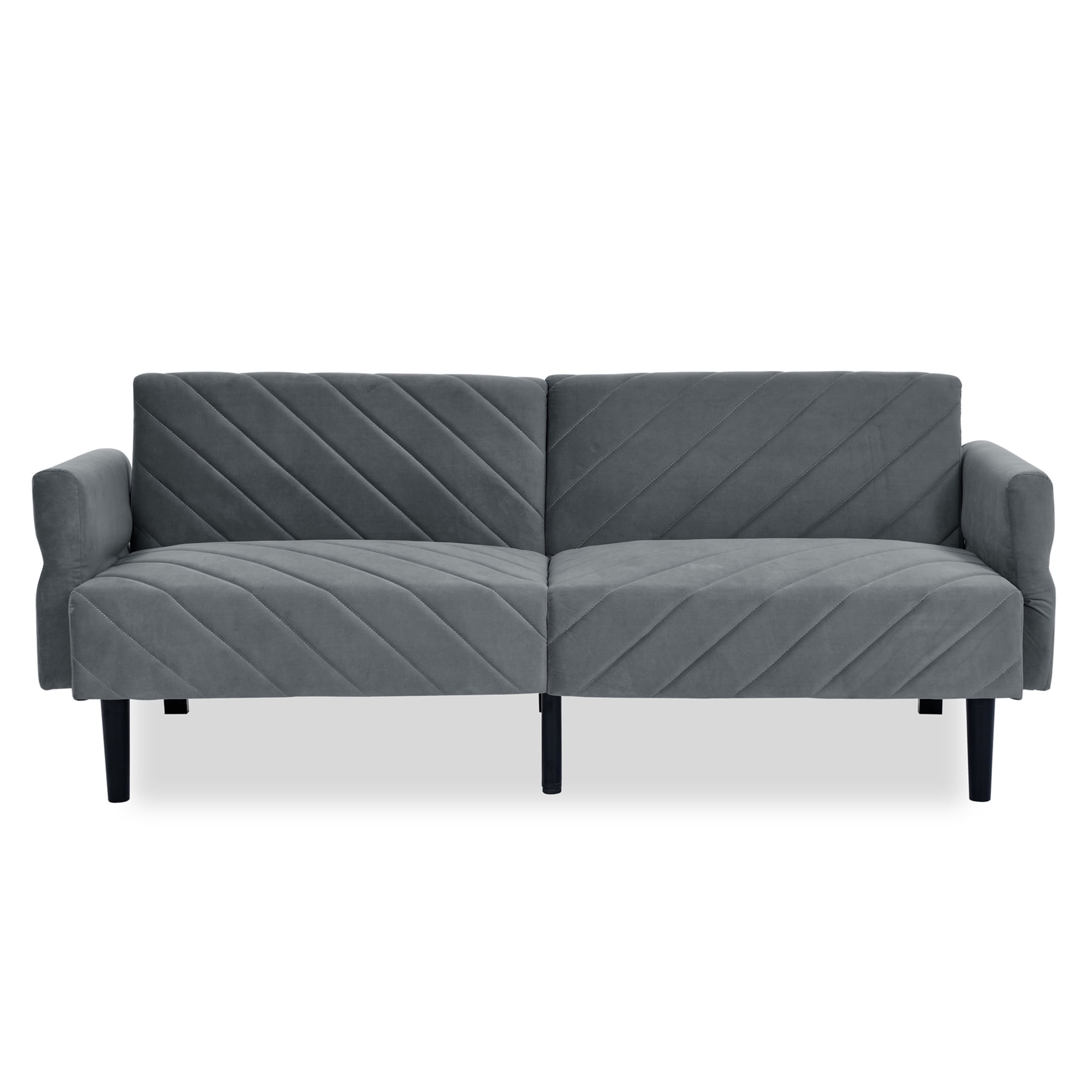 Futon Sofa Bed Convertible Sleeper Sofa Fold Out Couch Bed Velvet 3 Seater Home Sofa Living Room ...