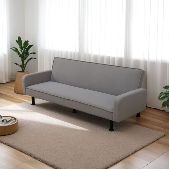 Futon Sofa Bed, Velvet Comfy Futon Couch Bed Convertible Sleeper Sofa ...