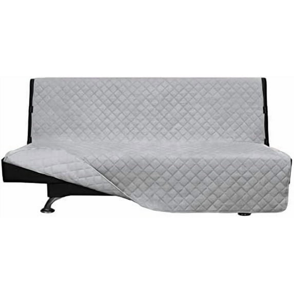 Futon Sofa Slipcover - Reversible Armless Couch Cover - Water Resistant ...
