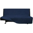 Futon Sofa Slipcover - Reversible Armless Couch Cover - Water Resistant ...