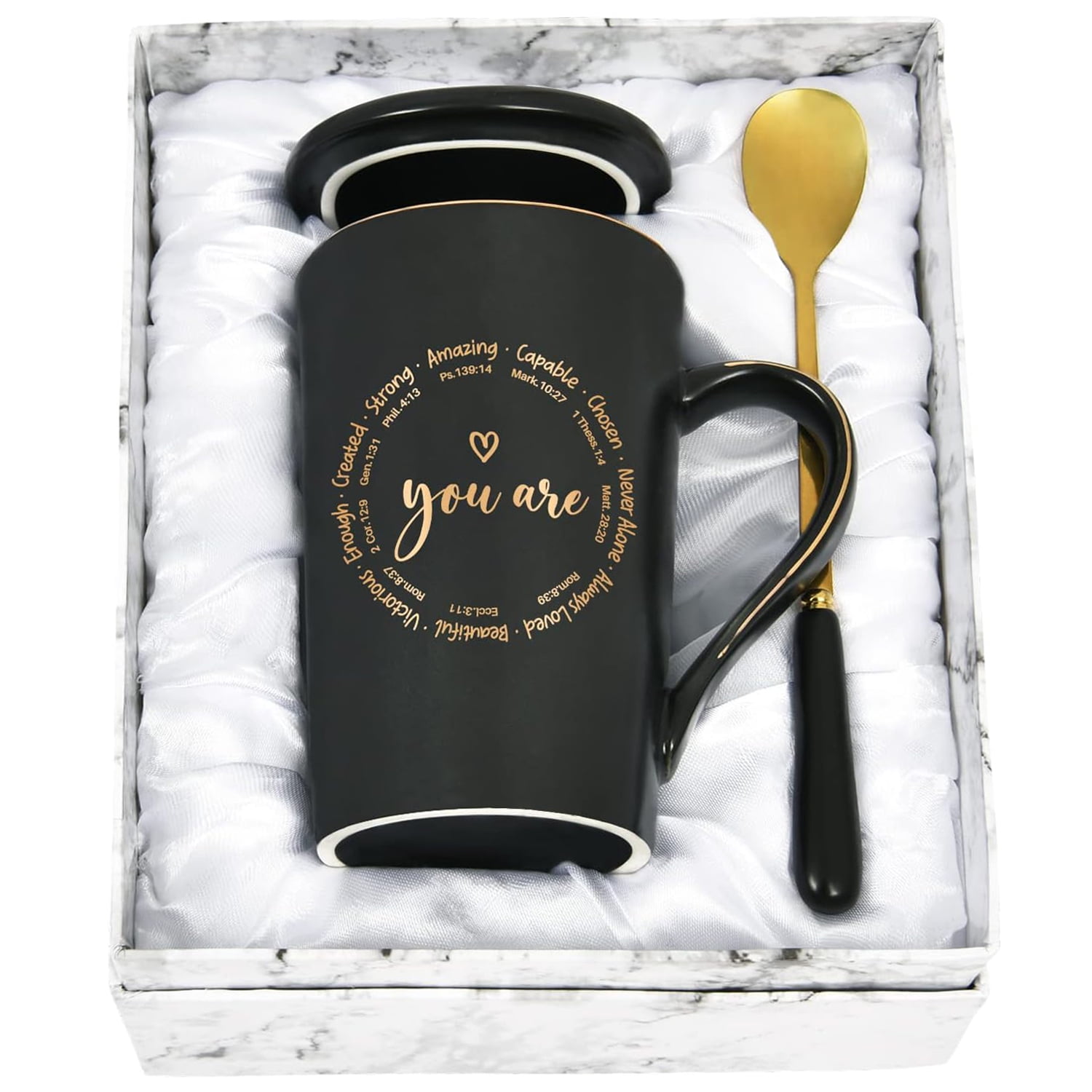 Futtumy Christian Inspirational Mug, Bible Verse Ceramic Tea Cup ...