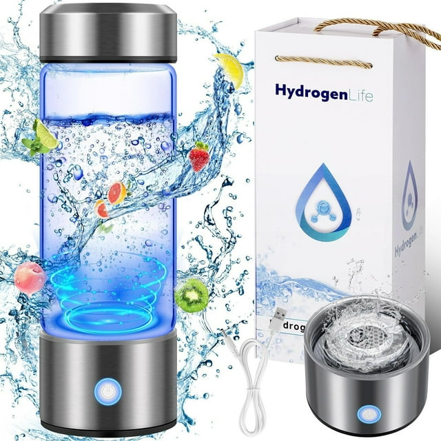 Futtumy Hydrogen Water Bottle Generator, 3Min Quick Electrolysis, Antioxidant Hydrogen Rich ...