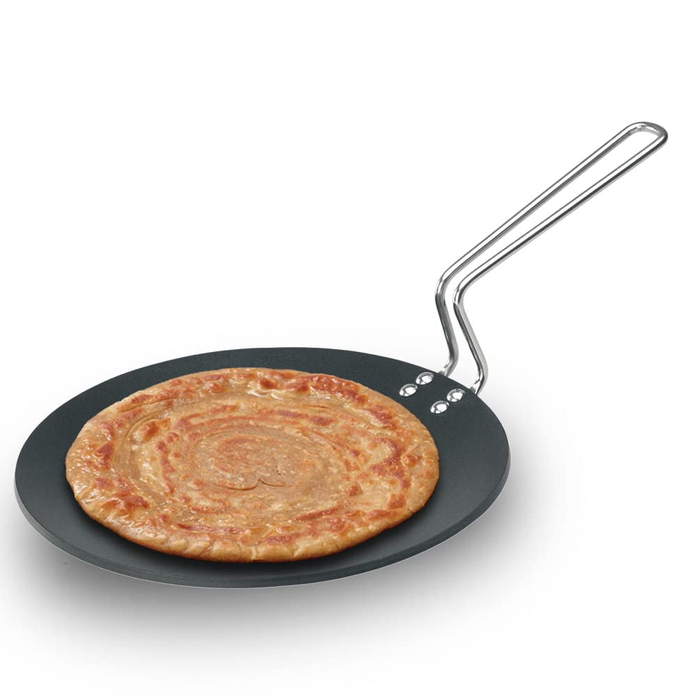 Futura Black Aluminium Tava 26 Cm 4.88mm | Non Stick Tawa With ...