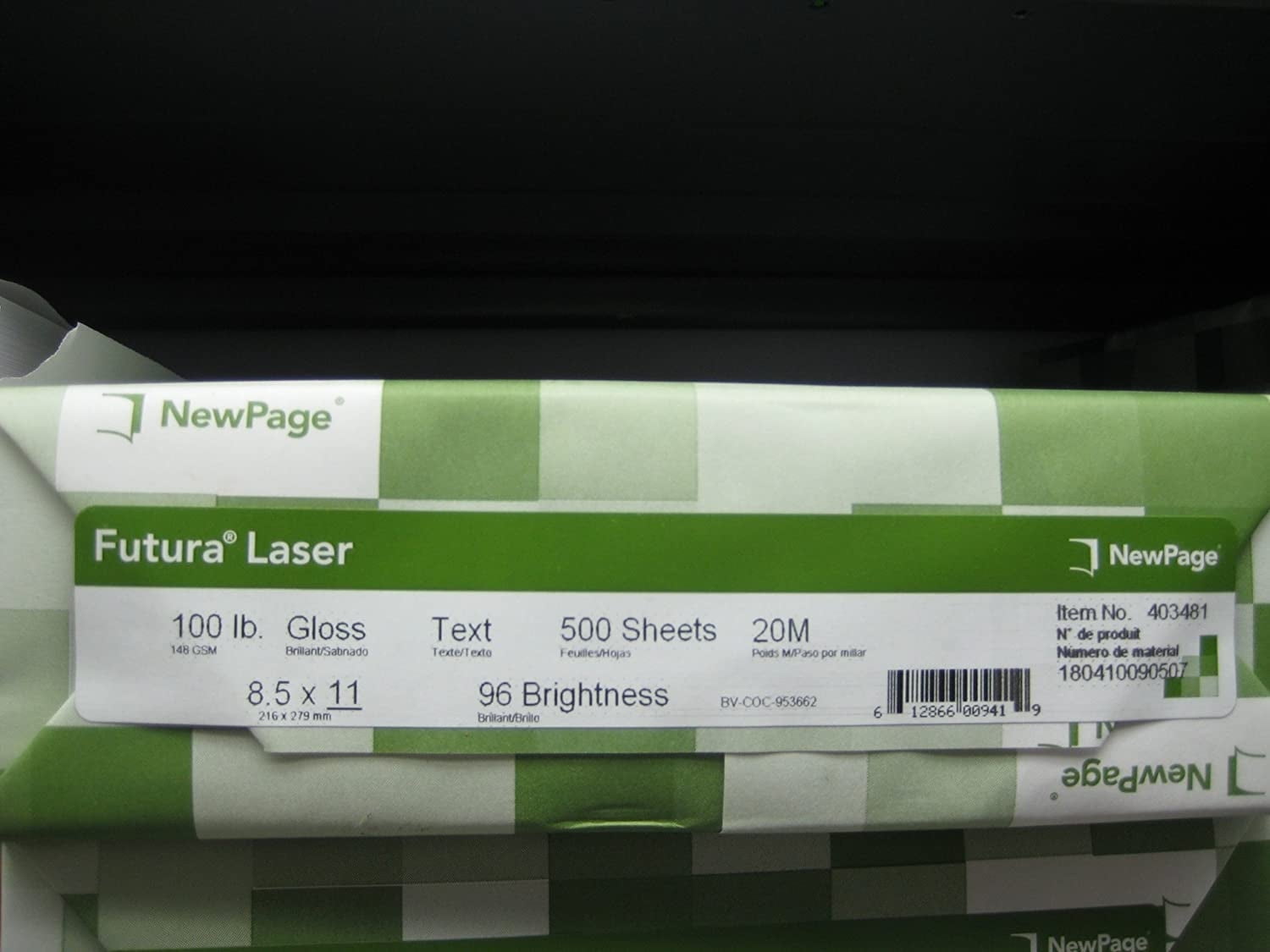 Futura Laser Gloss Paper 100lb text - Walmart.com