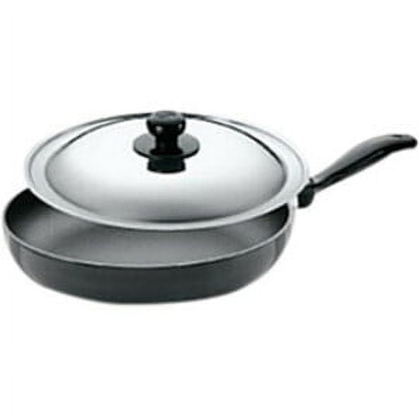 Futura Non-Stick 10-Inch Frying Pan Indian Style with Stainless Steel ...