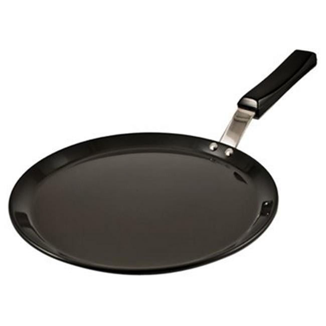 Futura Non-Stick Flat Tava Griddle 10 in. - 4.88mm with Plastic Handle ...