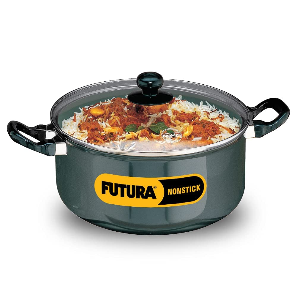 Futura Non Stick Pot With Glass Lid 5 Liters - Cook N Serve Stewpot ...