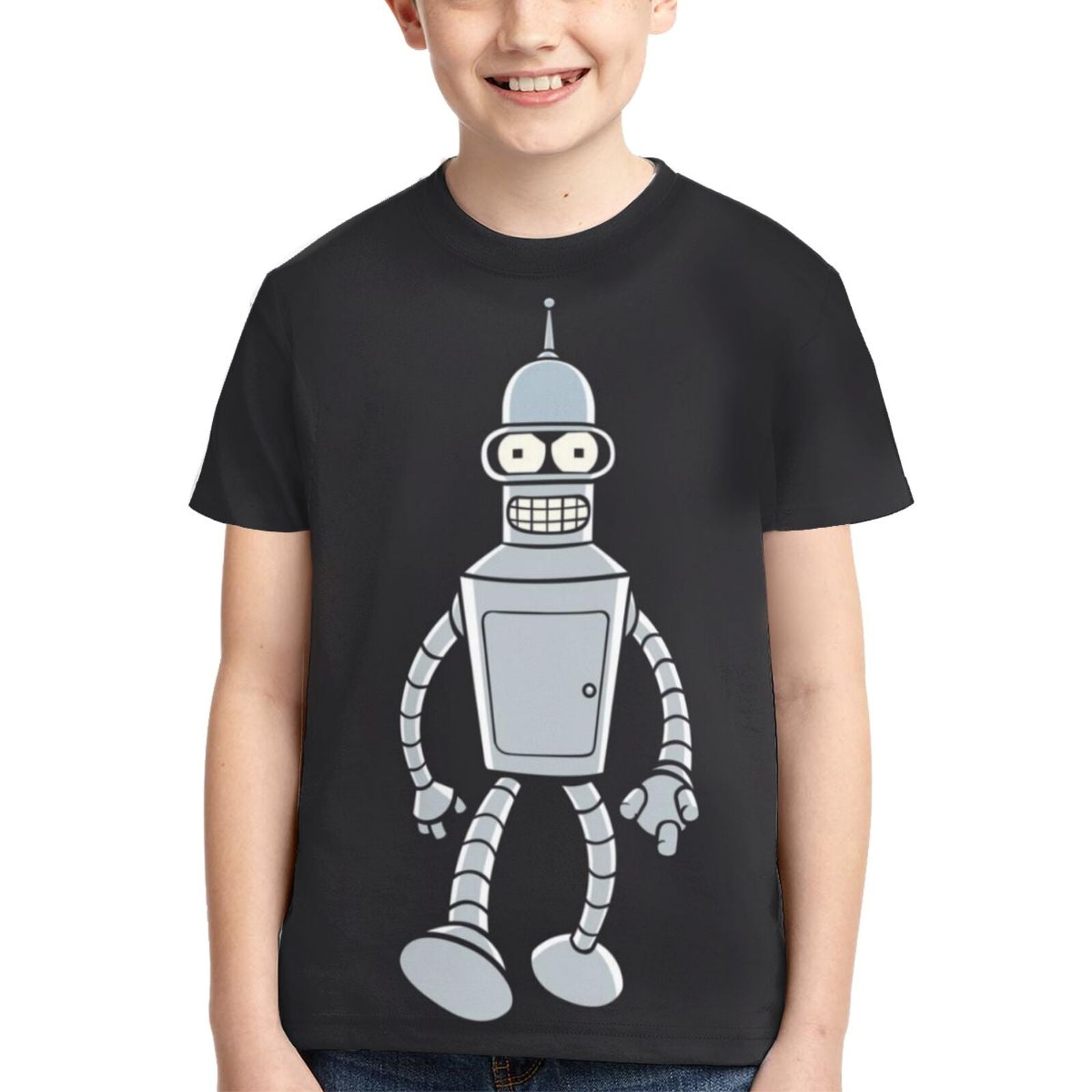 Futurama Animated Teen T-Shirt Crewneck Short Sleeve Double-Sided Print ...