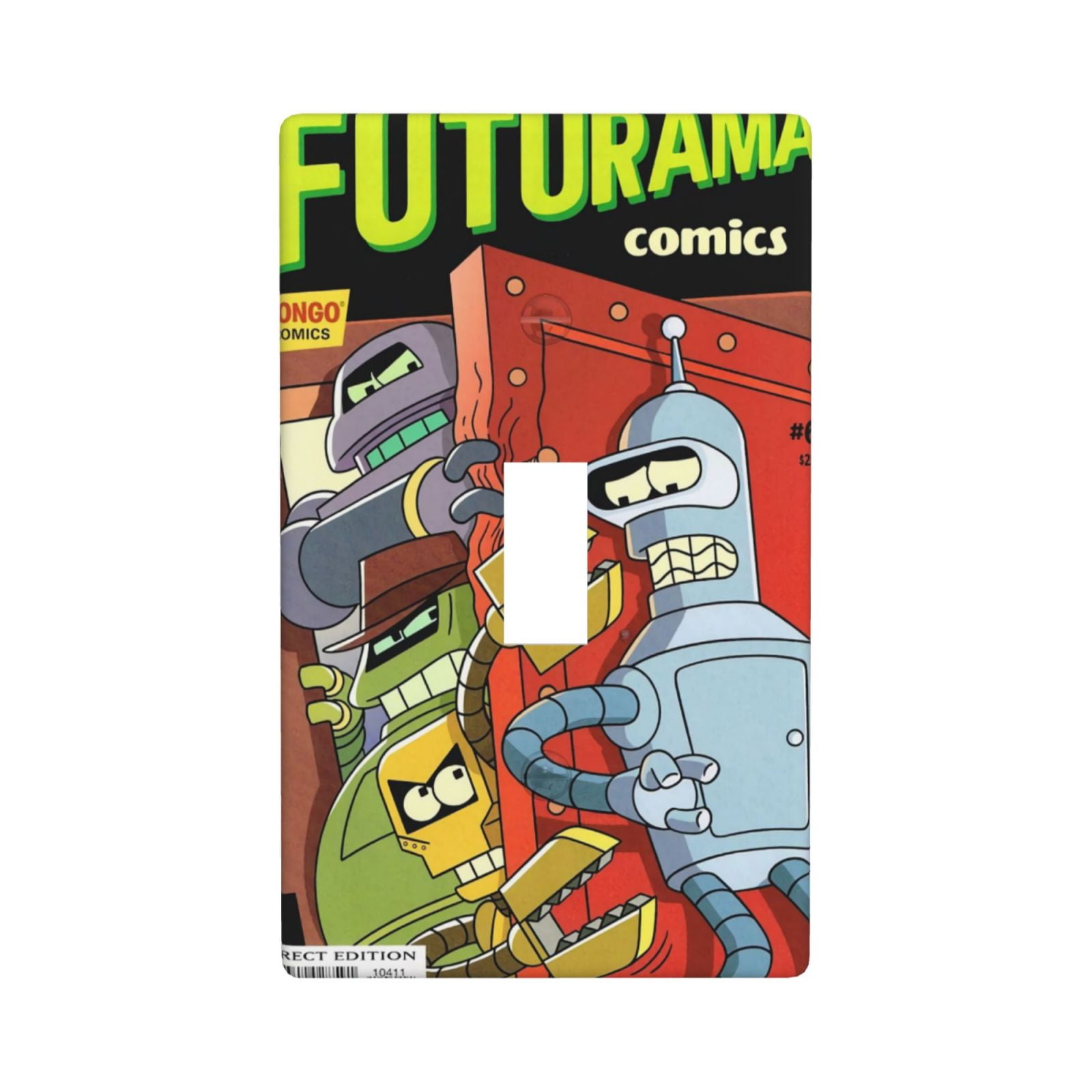 Futurama Anime Light Switch Cover Plates, Single Lever Wall Plate, 1 ...