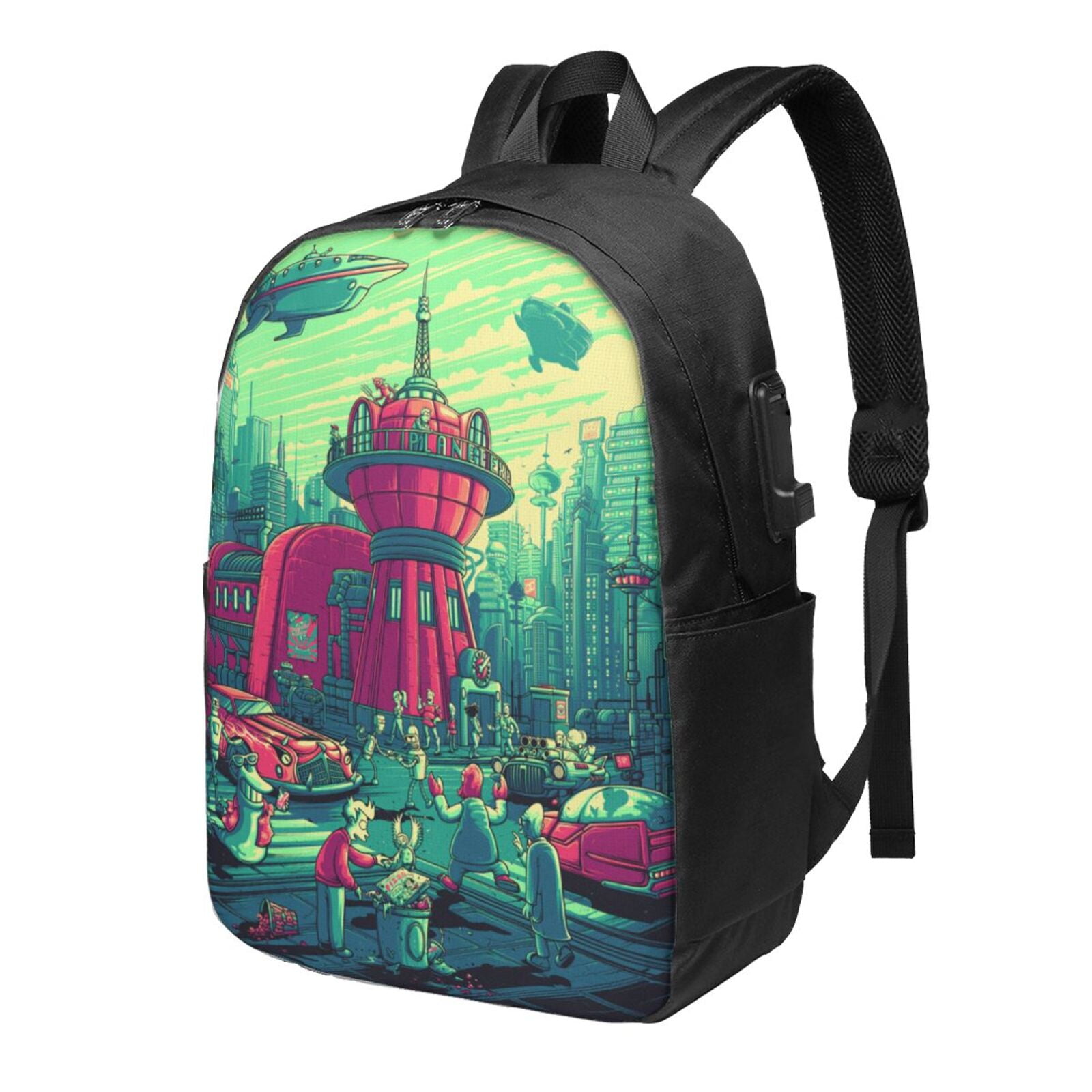 Futurama Backpack Fashion Travel Backpack Laptop Backpack 17 Inch ...