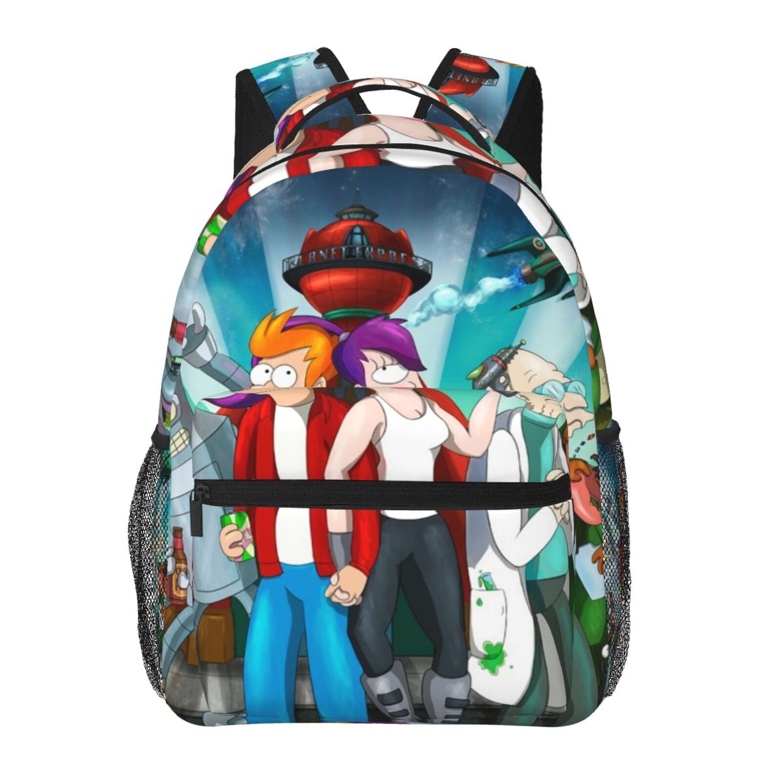 Futurama Backpack Shoulders Laptop Daypack Student School Bag Satchel ...