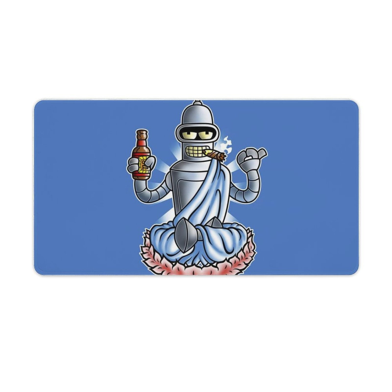 Futurama Bender Beer Smoke Mouse Pad No-sliped Large Mousepad Extended ...