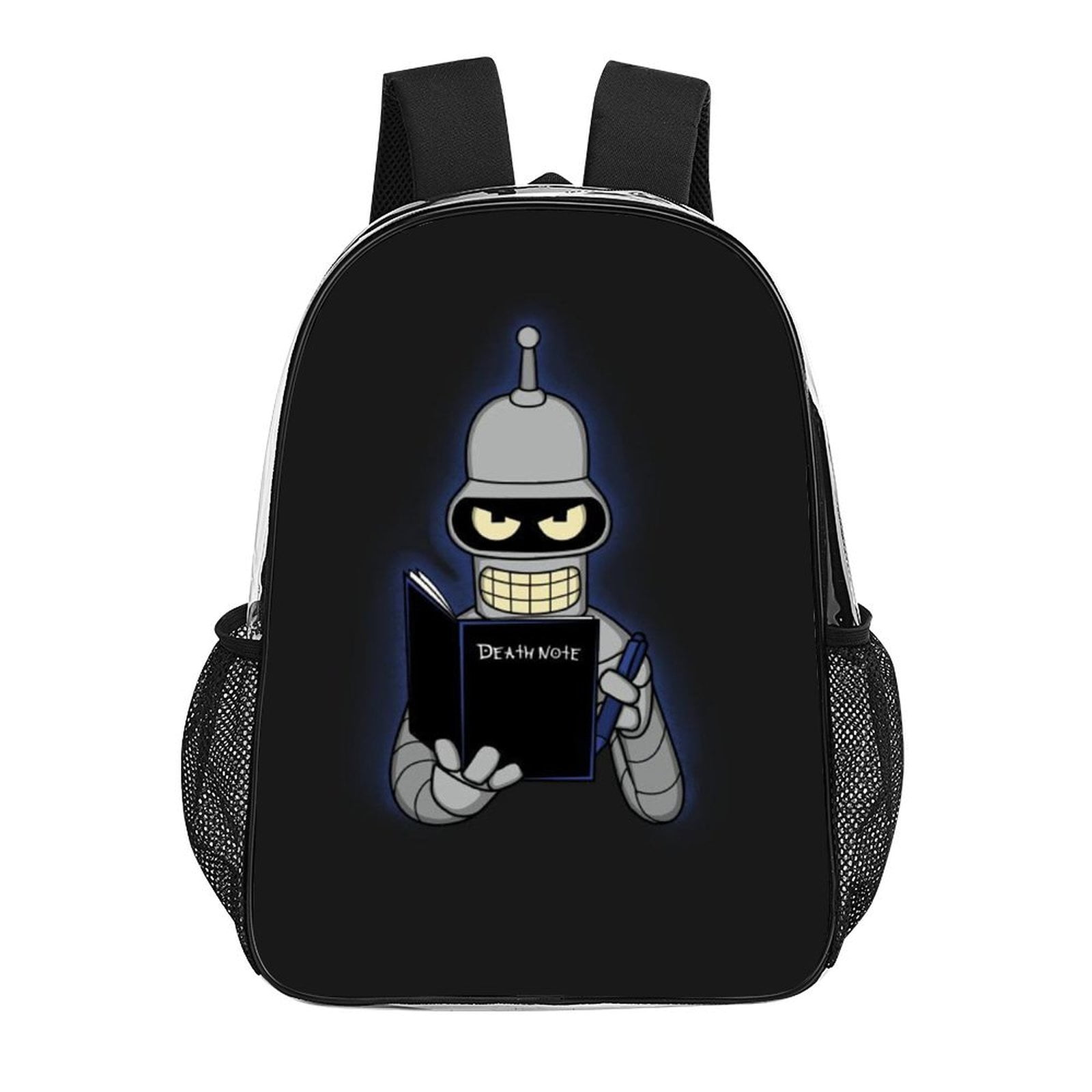 Futurama Bender Bending Clear Backpack 17 Inch Transparent Bag Laptop ...