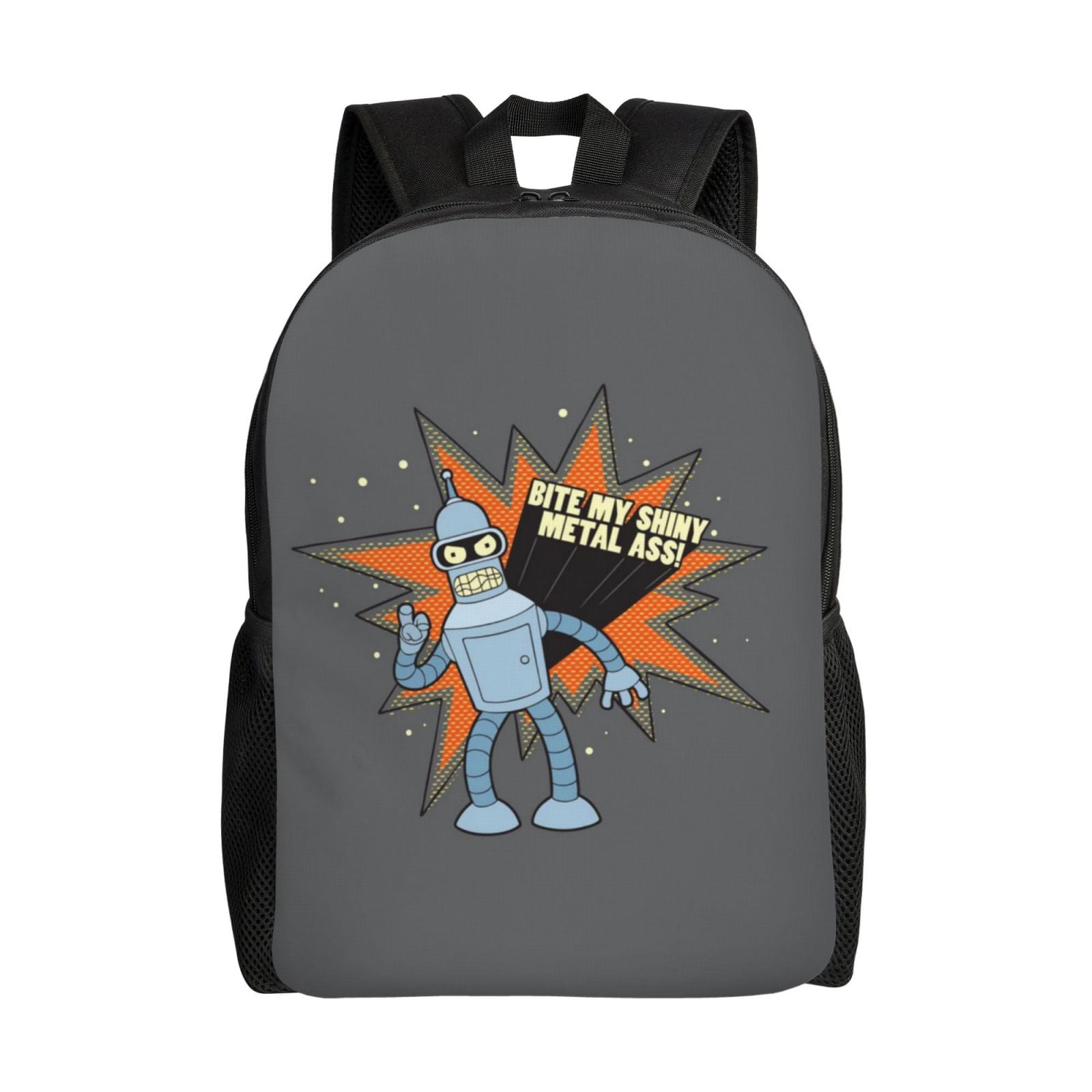 Futurama Bender Robot Laptop Backpack Lightweight Basic Unisex Daypack ...