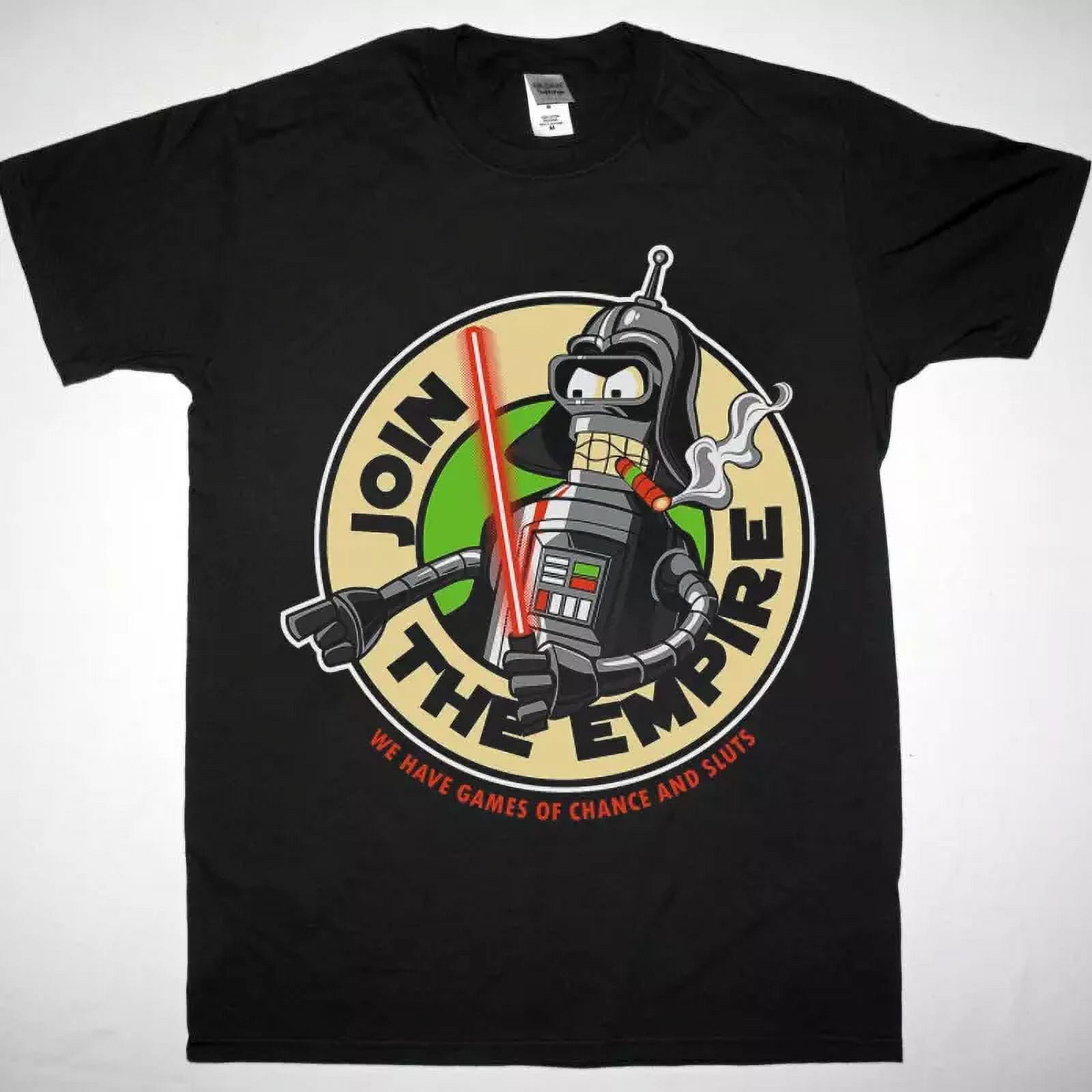 Futurama Bender Star Wars Join The Empire Black T-Shirt Hot Trending ...