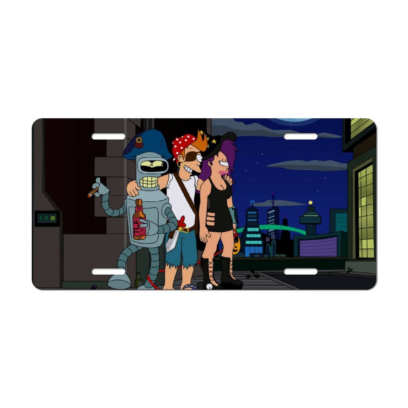 Futurama Character License Plate Cover Aluminum Novelty Vanity Tag ...