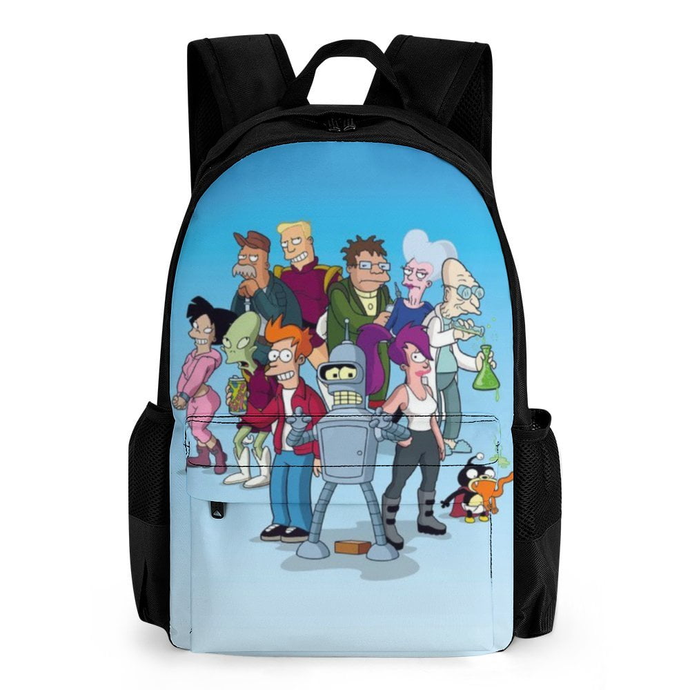 Futurama Characters Backpack Laptop Bag Student Satchel Schoolbag ...