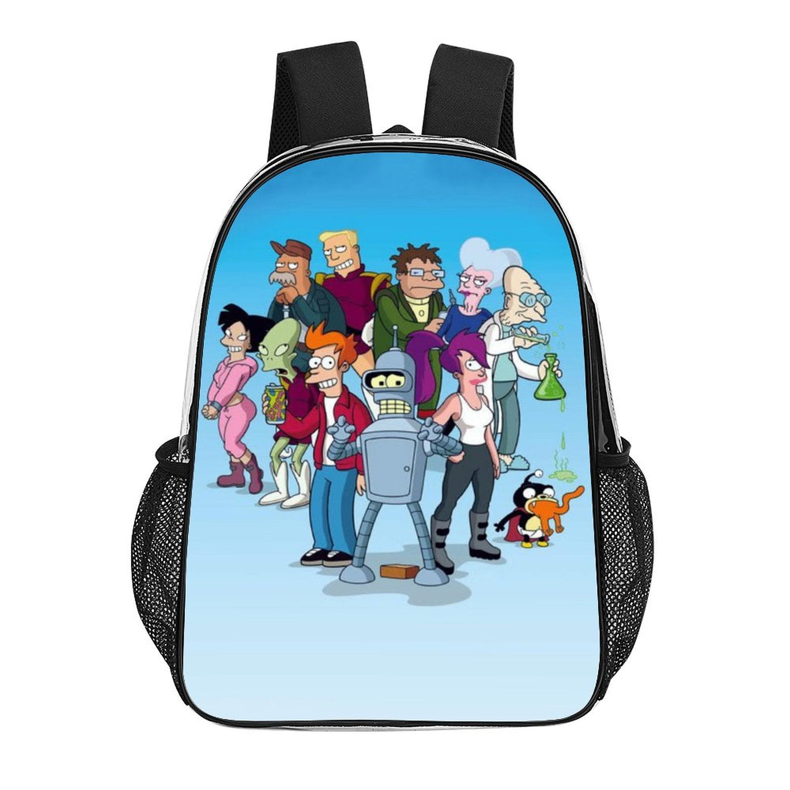 Futurama Characters Clear Backpack 17 Inch Transparent Bag Laptop ...