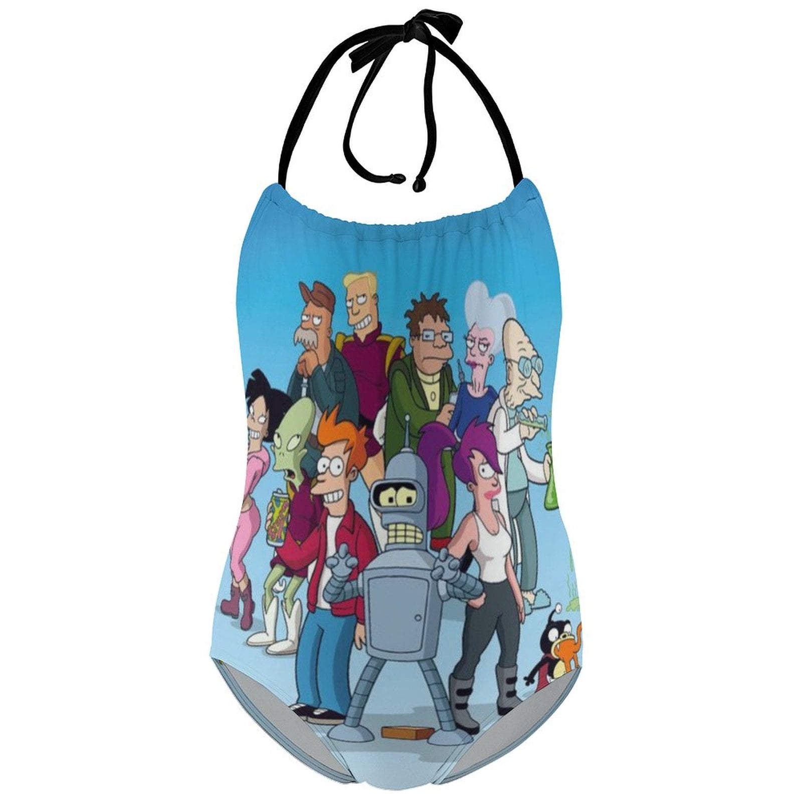 Futurama Characters Girl's Swimsuit One-piece Summer Hawaii Beach Kid's ...