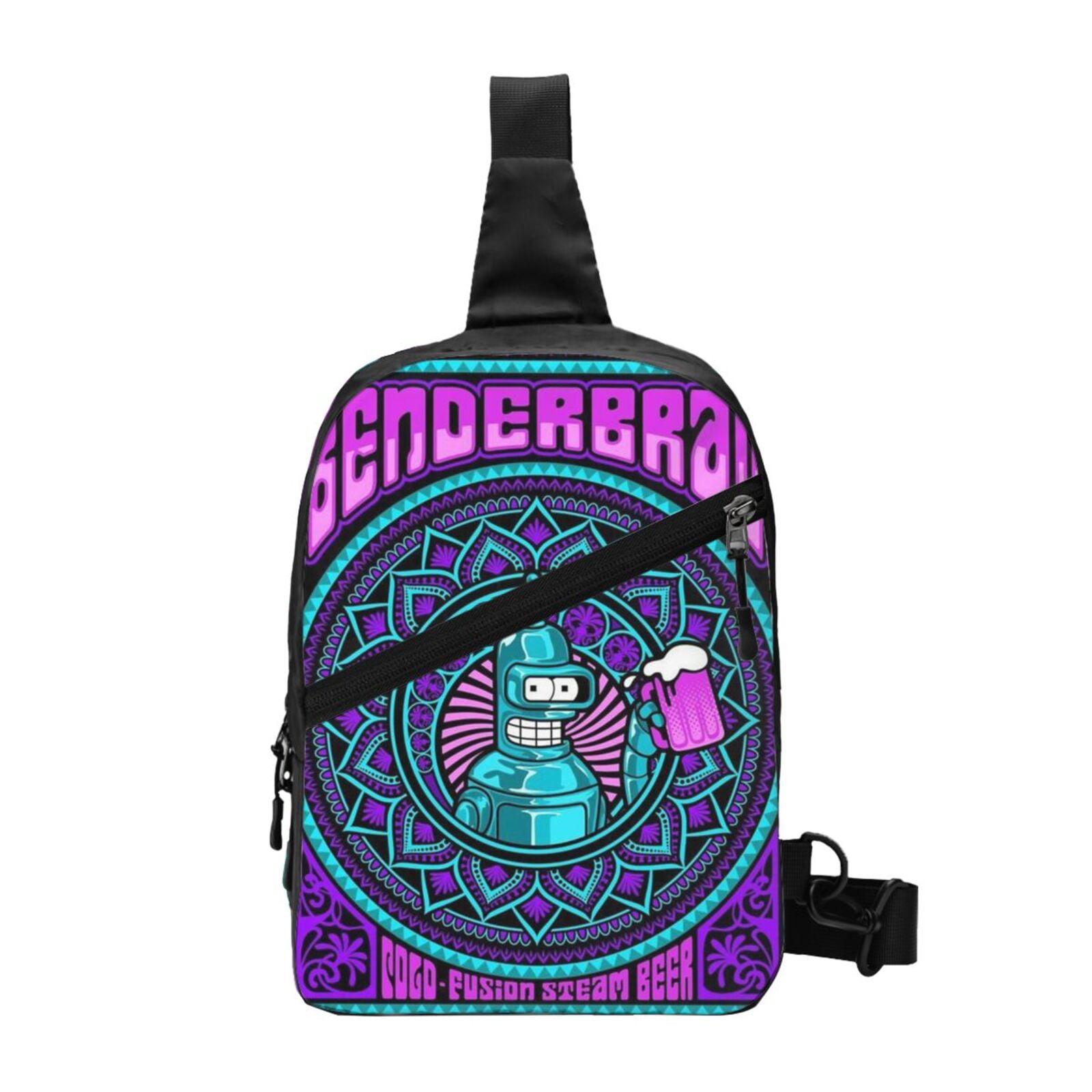 Futurama Chest Bag Multi-Pocket Sports Waist Pack Foldable Chest Pack ...