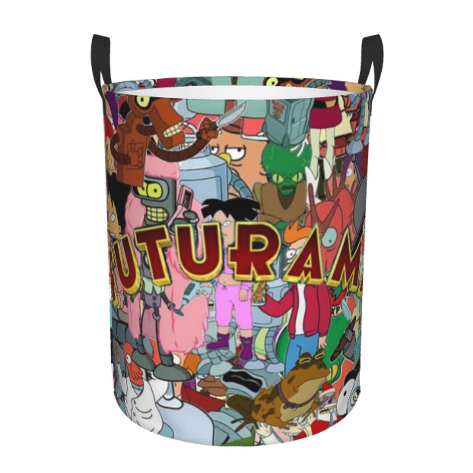 Futurama Circular Hamper With Handle Storage Basket Circular Storage ...
