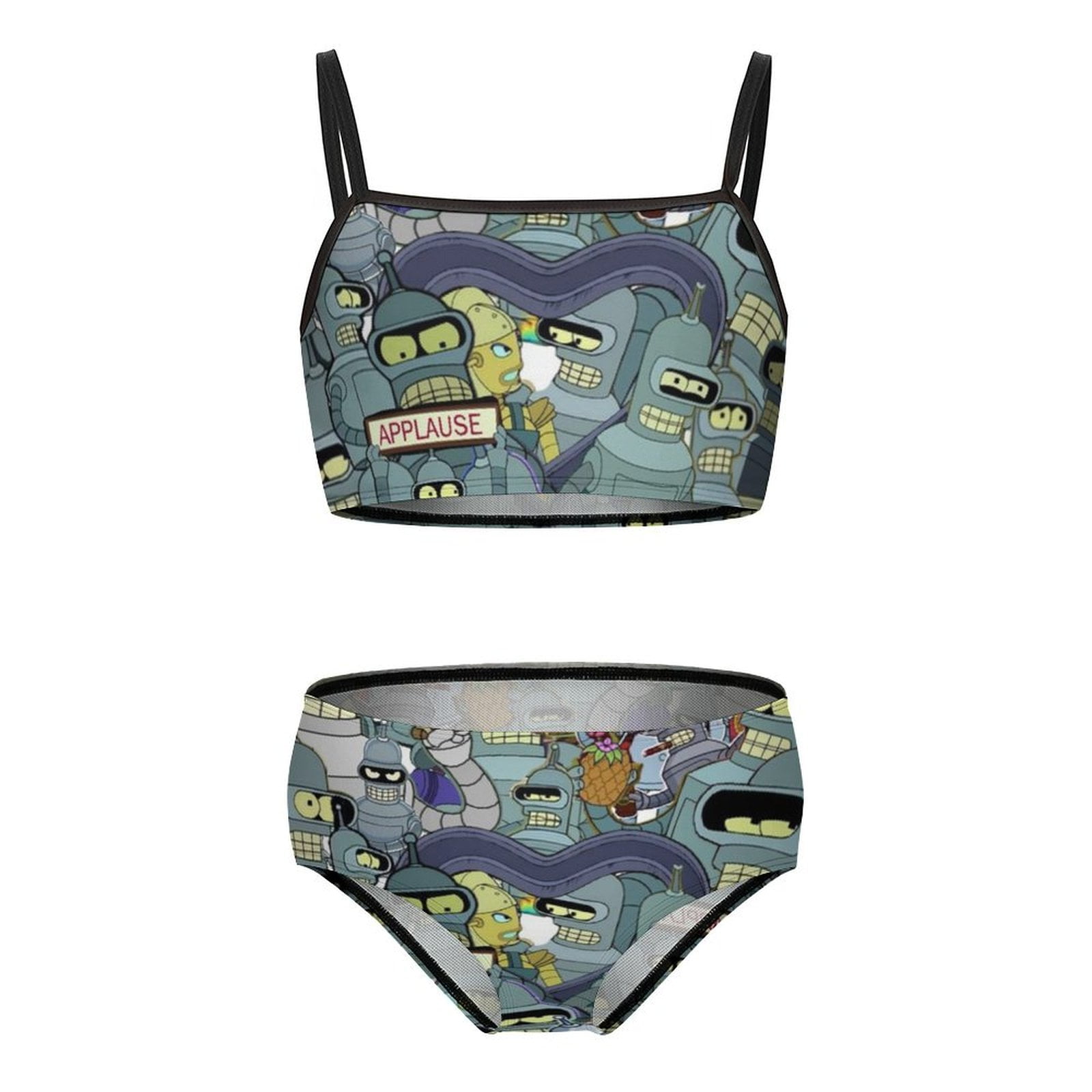 Futurama Girls Bikini Swimsuits Two-piece Beach Bathing Suit Swimwear 6-7Y(110cm) - Walmart.com